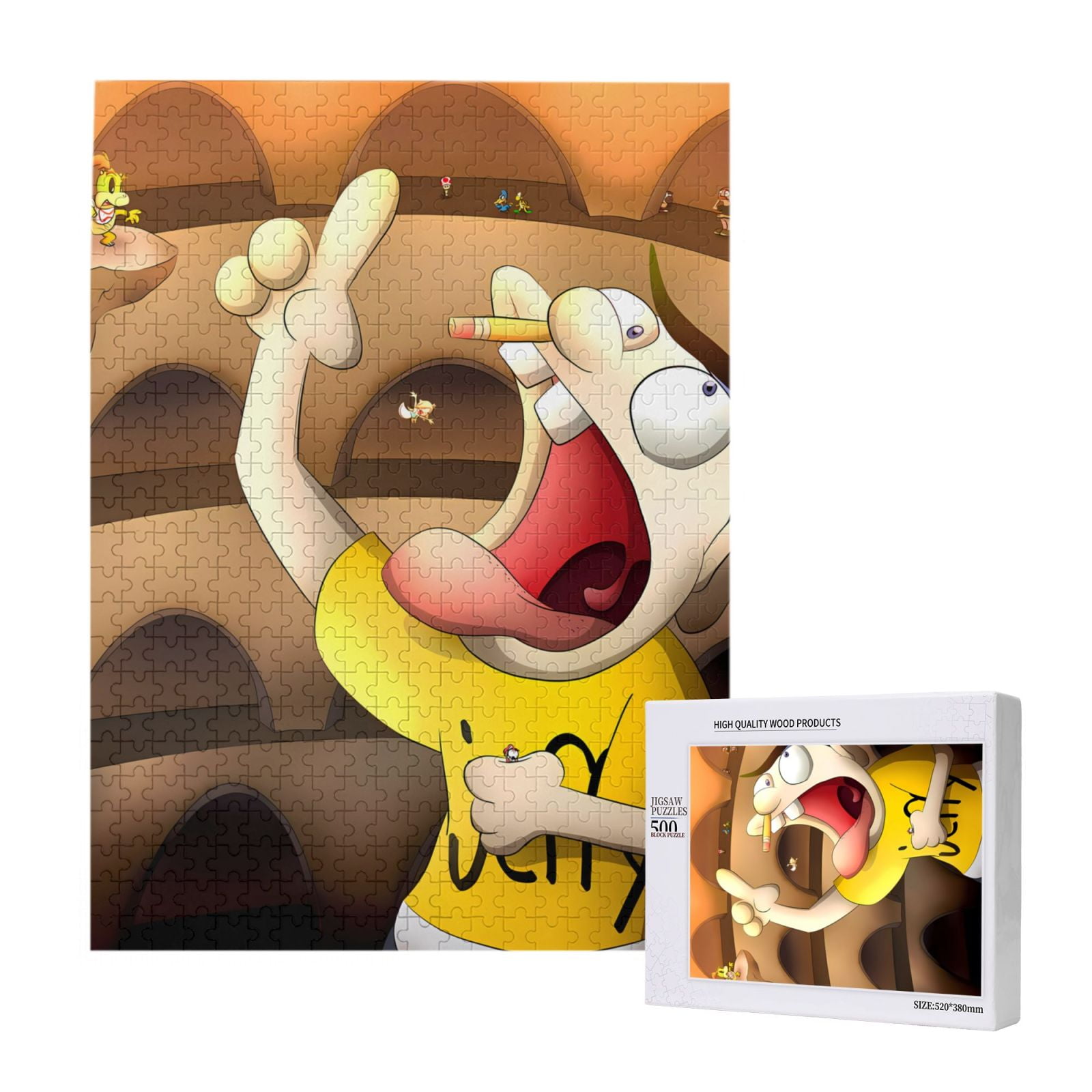 Lsque Sml Jeffy Pattern Wooden Picture Puzzle ,500 Piece Jigsaw Puzzle ...