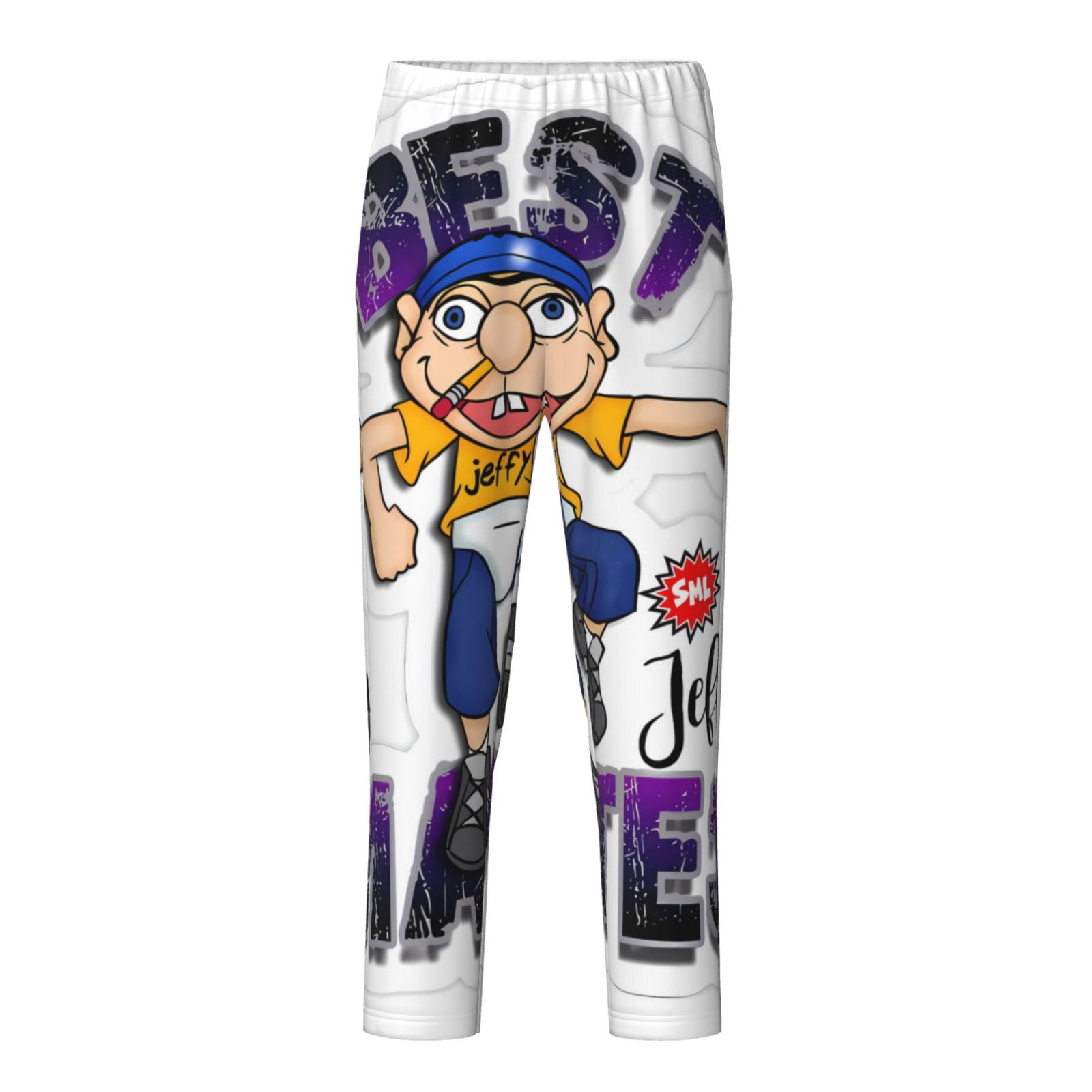 Lsque Sml Jeffy Print Teenagers' Pajama Pants, Ultra Lightweight PJs ...