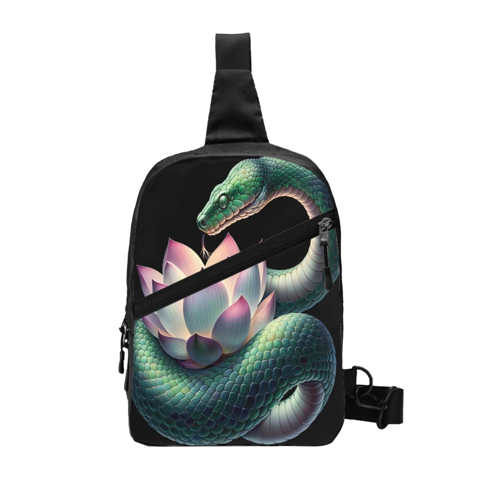 Lsque Snake Holding A Lotus Pattern Chest Package – Foldable Waterproof ...