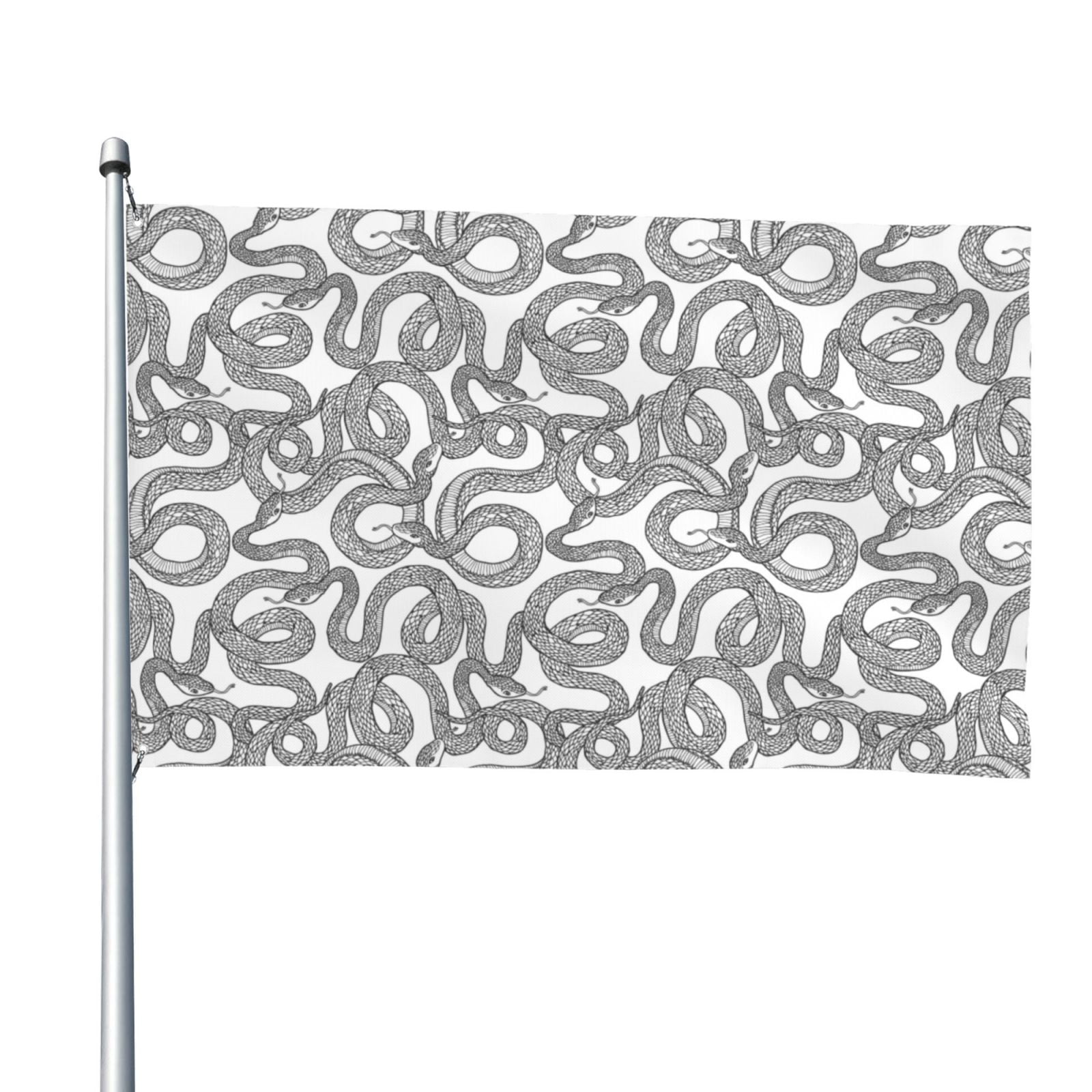 Lsque Snake Pattern Flag,Snake Printed Garden Flag 48 x 72 in - Double ...