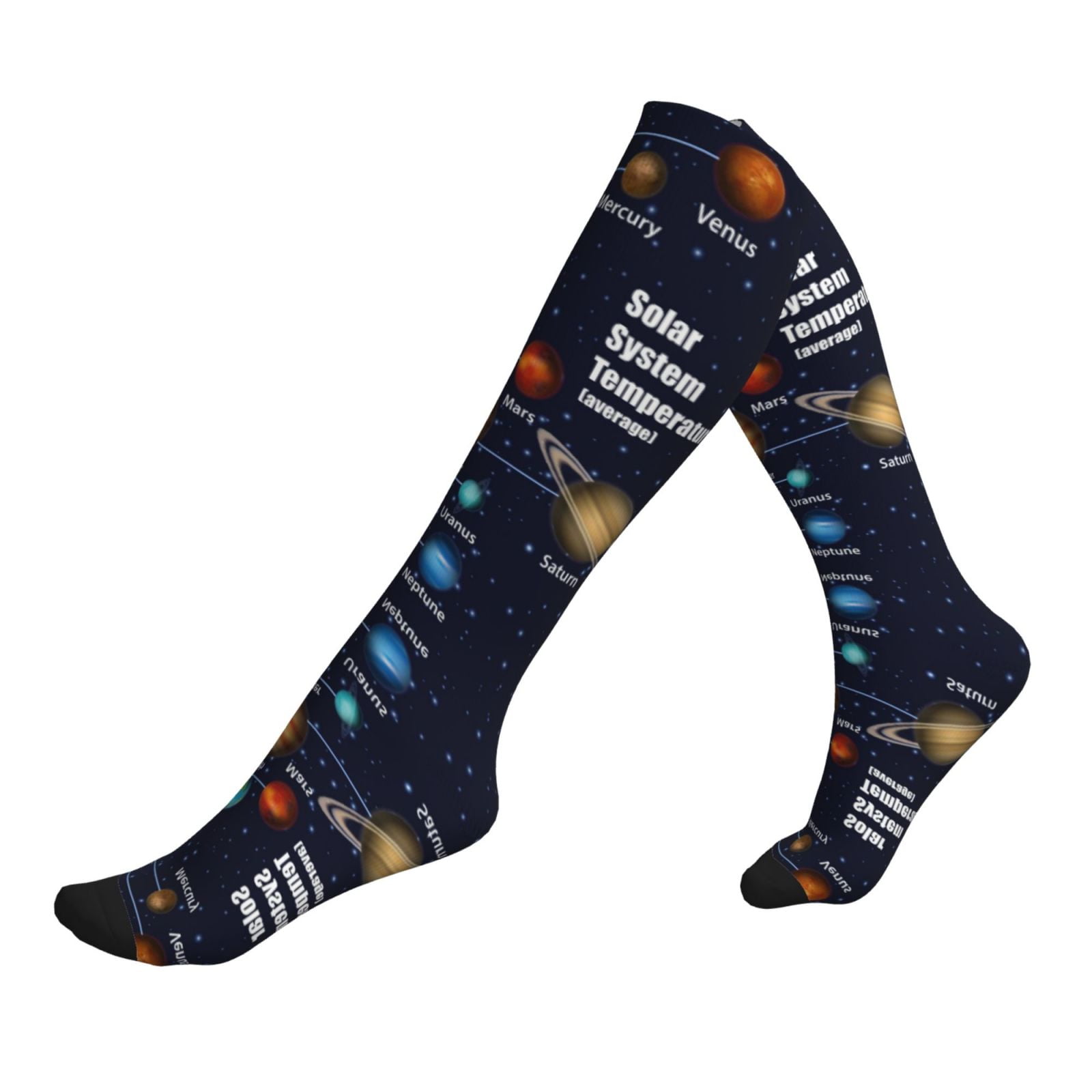 Lsque Solar System Pattern Sport Compression Socks for Men & Women 15 ...