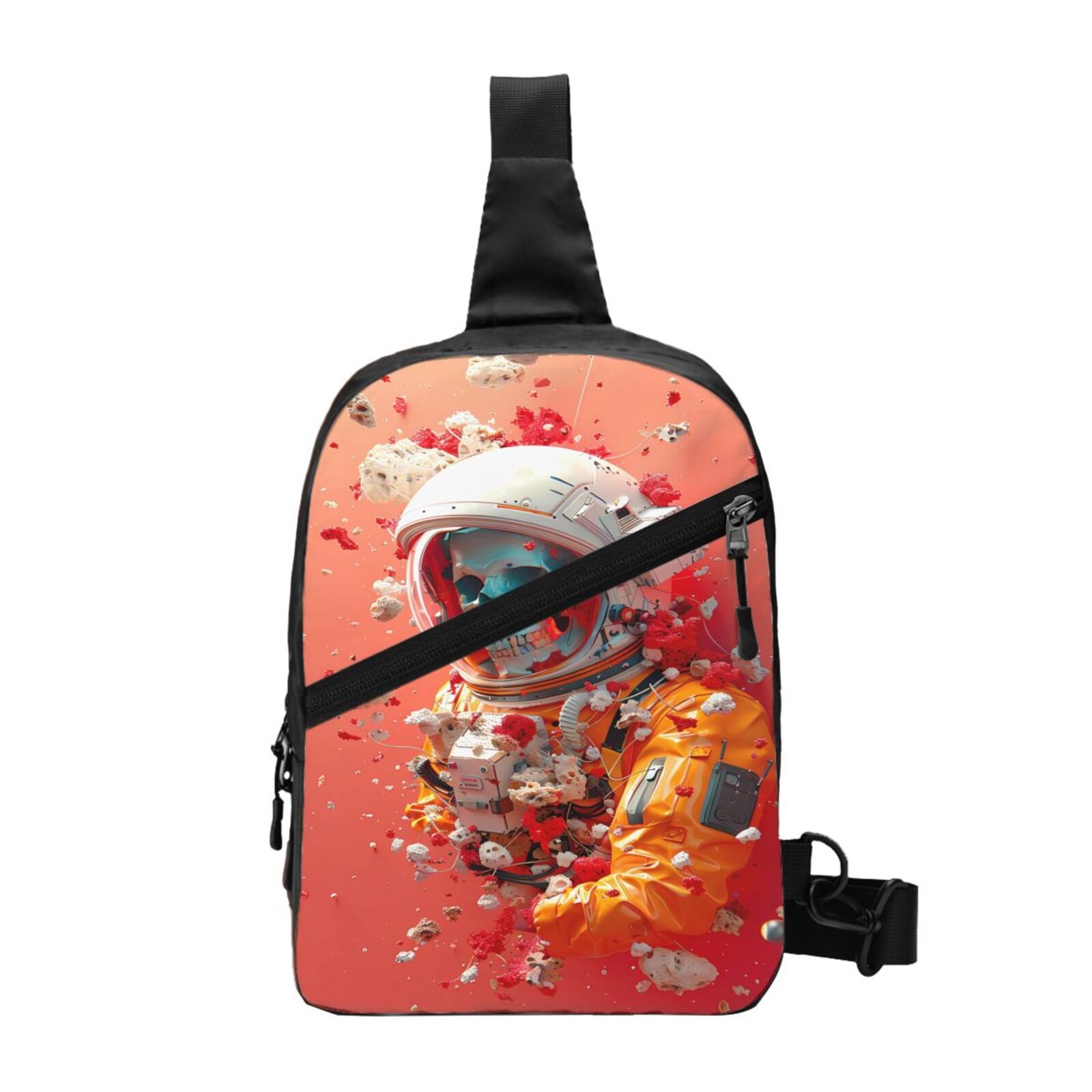 Lsque Space Skeleton Art Pattern Chest Package – Foldable Waterproof ...