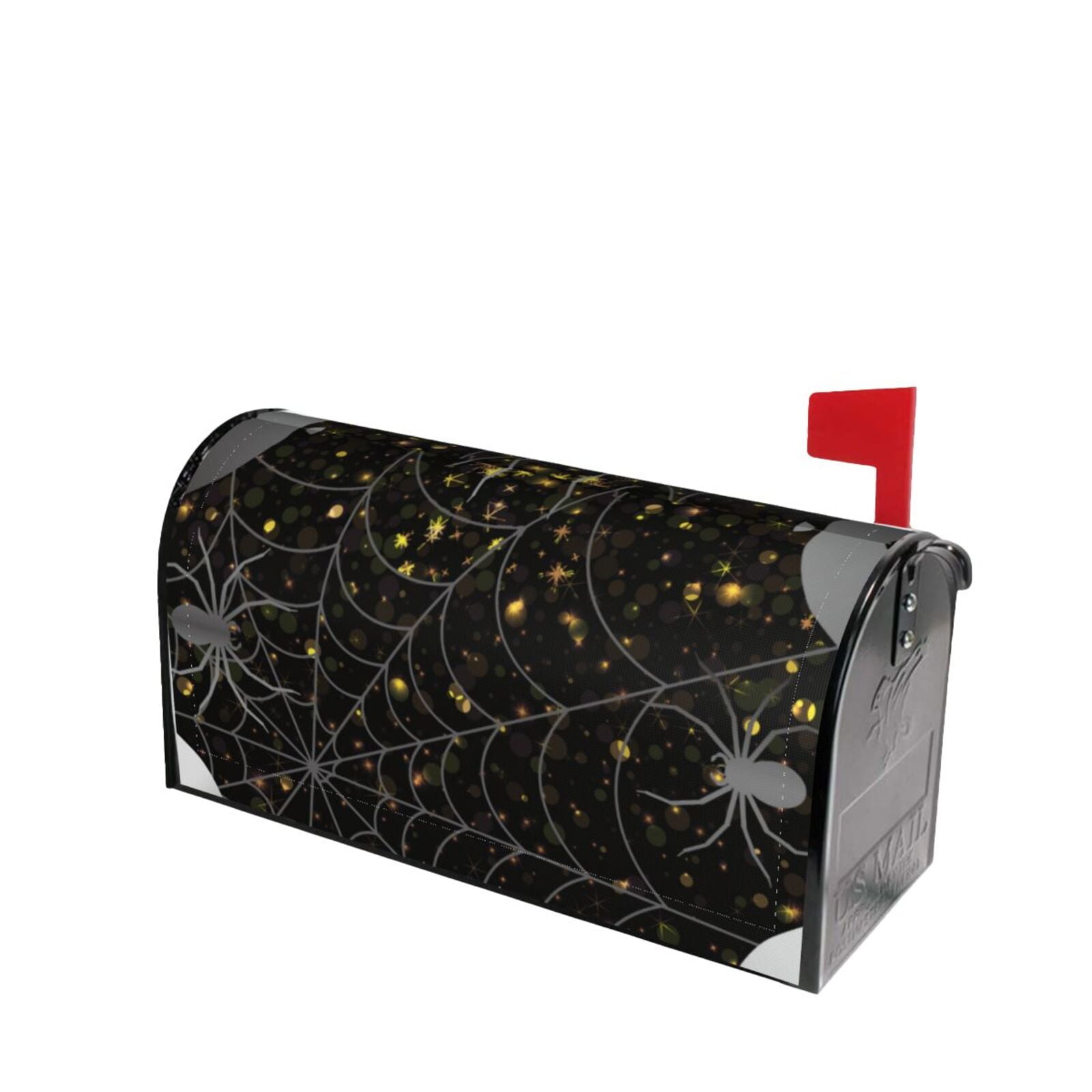 Lsque Spiderweb Bats And A Spider Mailbox Cover Standard Size ,Magnetic ...