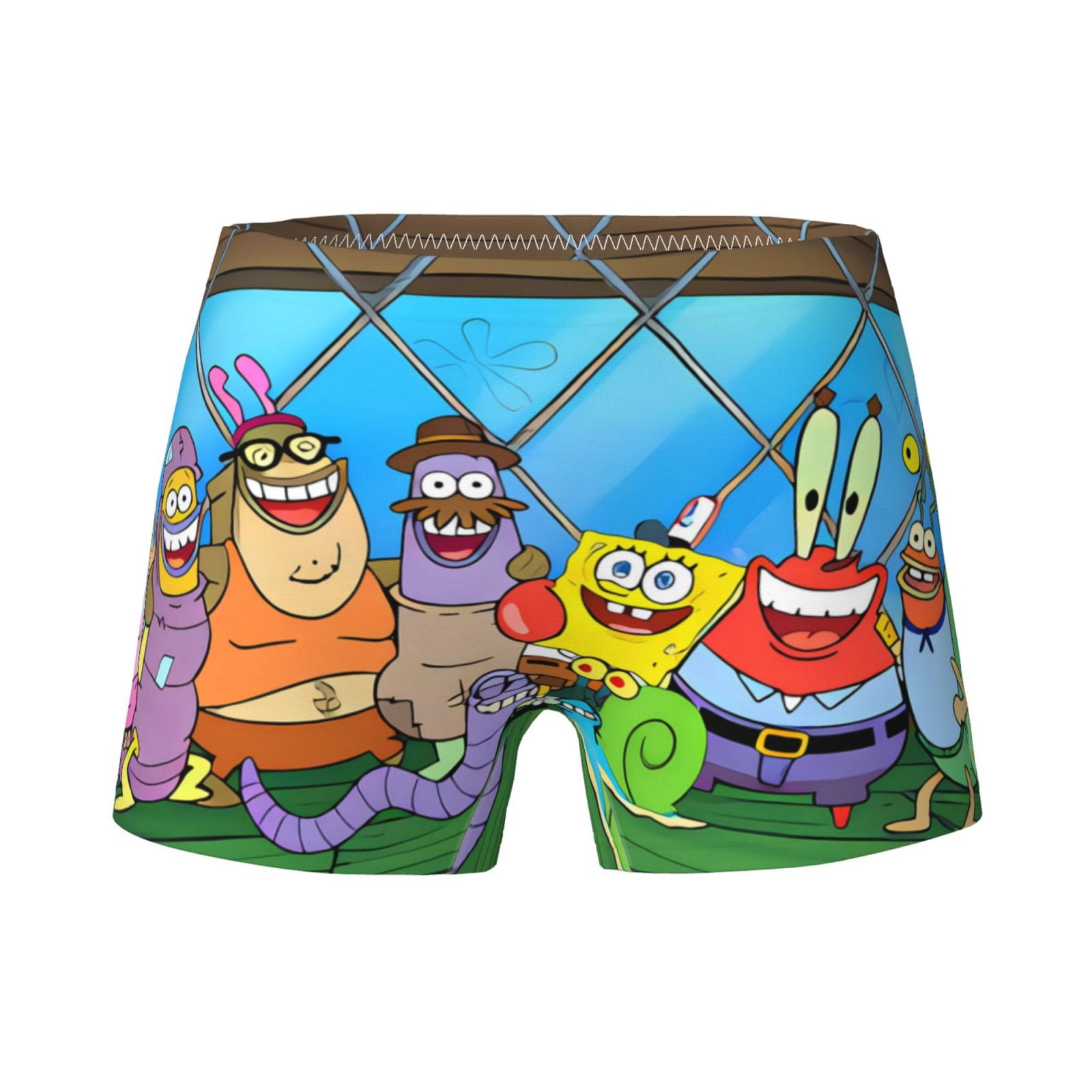 Lsque SpongeBob SquarePants Pattern Soft Cotton Girls' Panties Boyshort ...