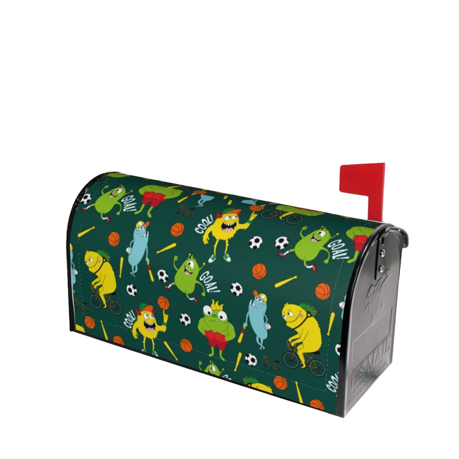 Lsque Sport Monster Mailbox Cover Standard Size ,Magnetic Mailbox ...