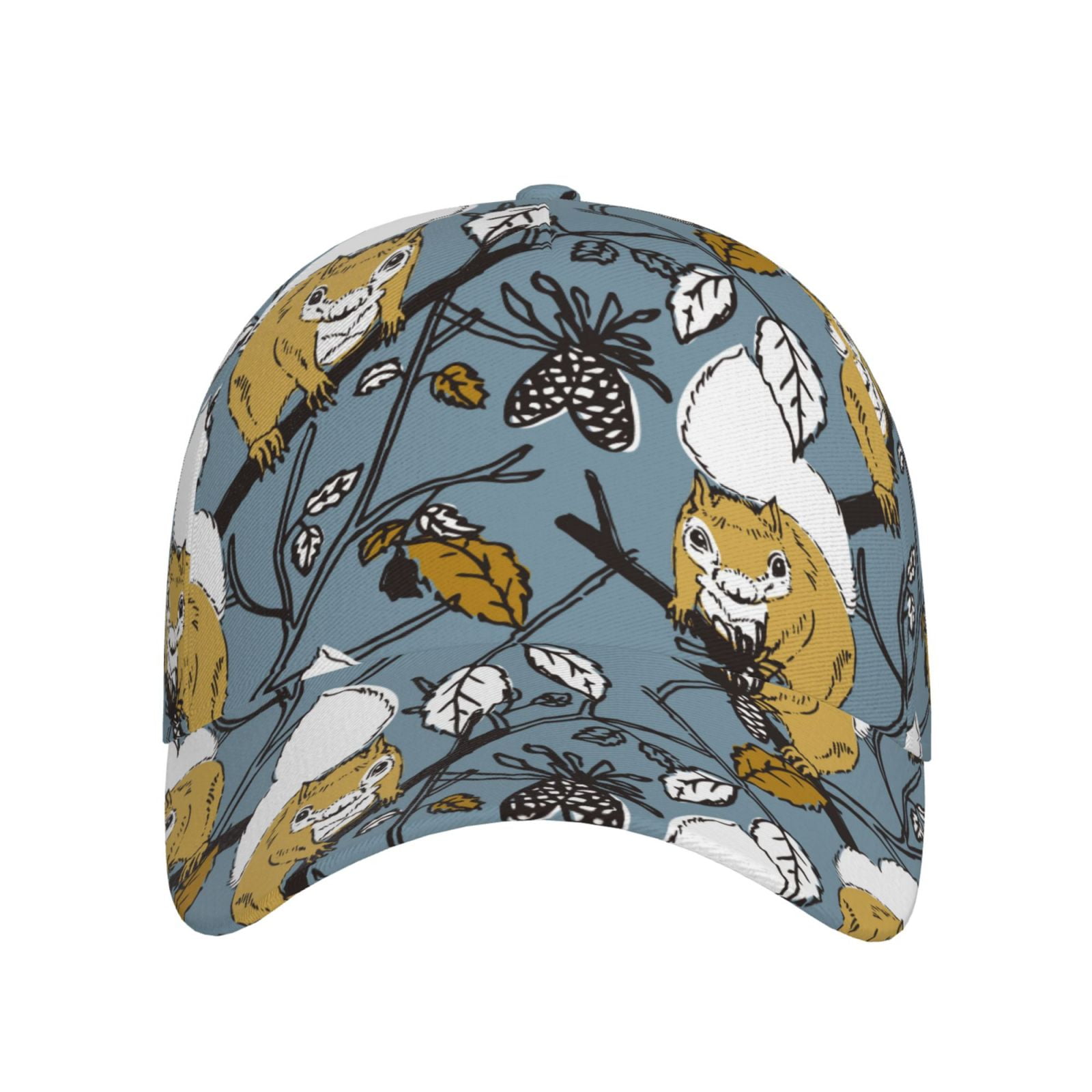 Lsque Squirrel And Leaves Baseball Cap Trucker Low Profile Hat Golf Dad ...