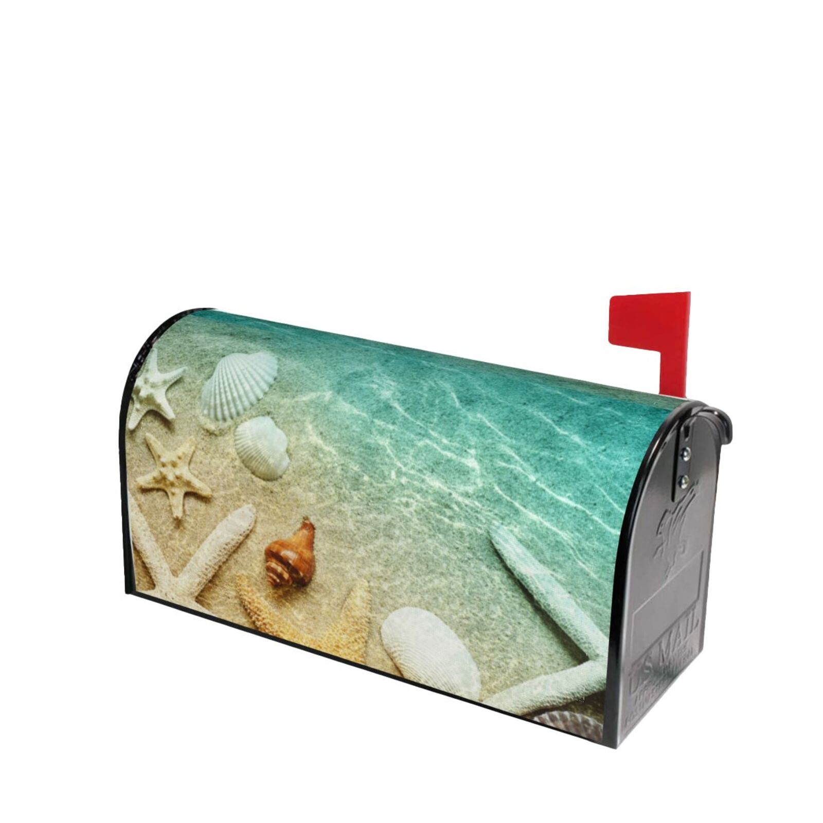 Lsque Starfish And Seashell On The Beach Mailbox Cover Standard Size ...