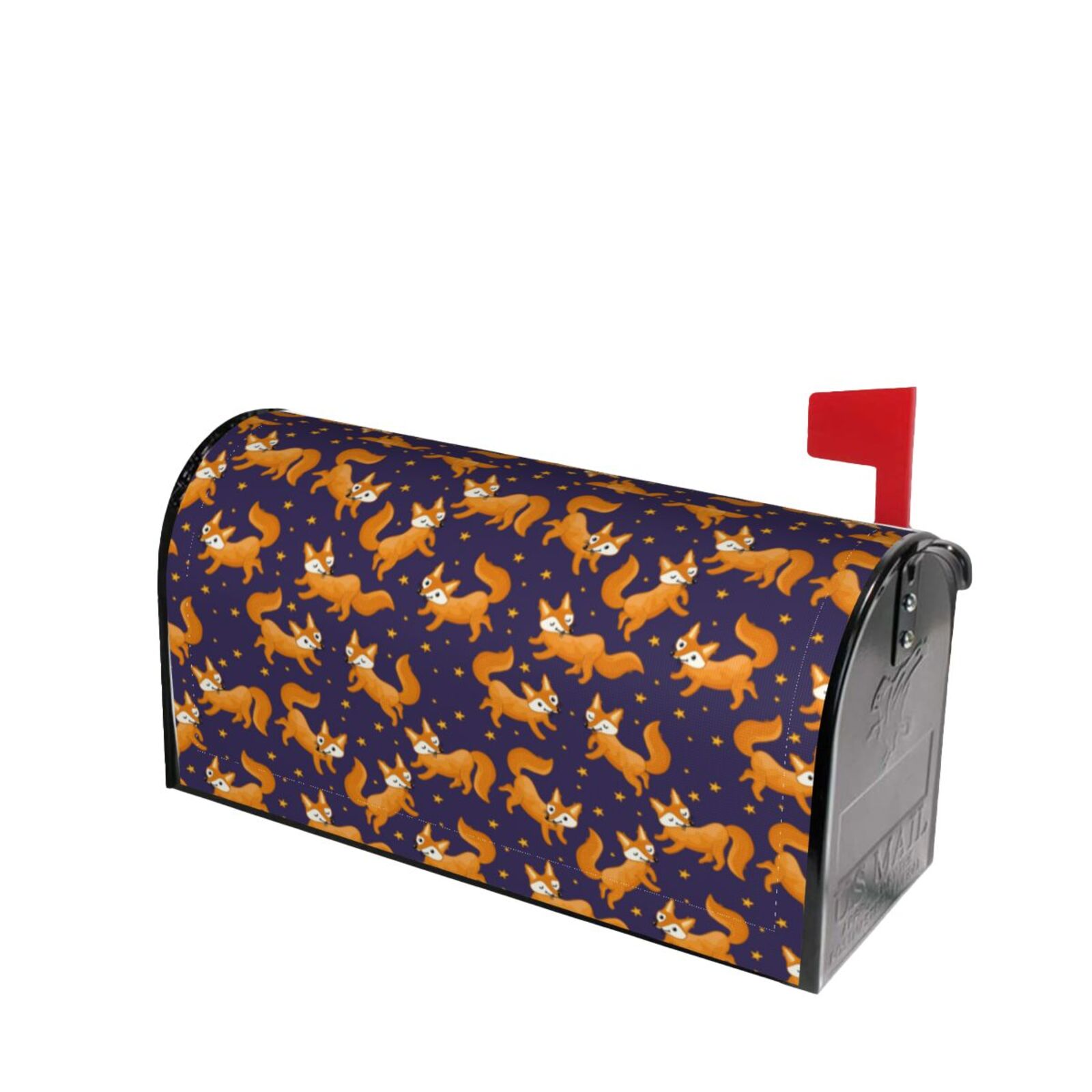 Lsque Stars and Fox Cute Mailbox Cover Standard Size ,Magnetic Mailbox ...