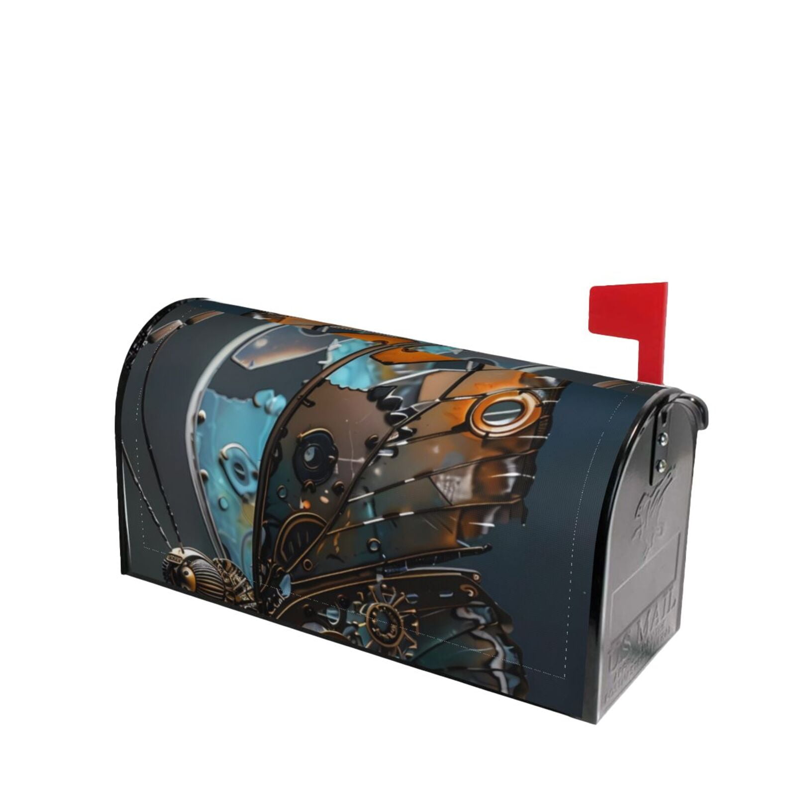 Lsque Steampunk Mechanical Butterfly Mailbox Cover Standard Size ...