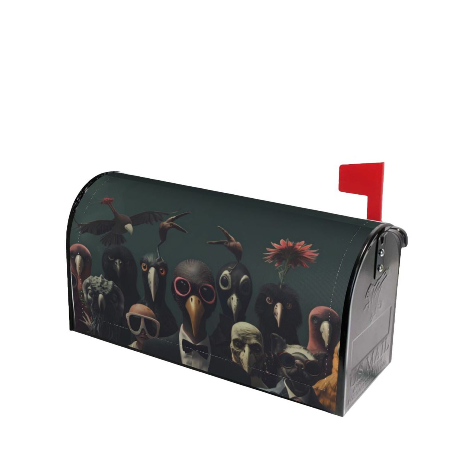 Lsque Stylish Avian Gathering Mailbox Cover Standard Size ,Magnetic ...