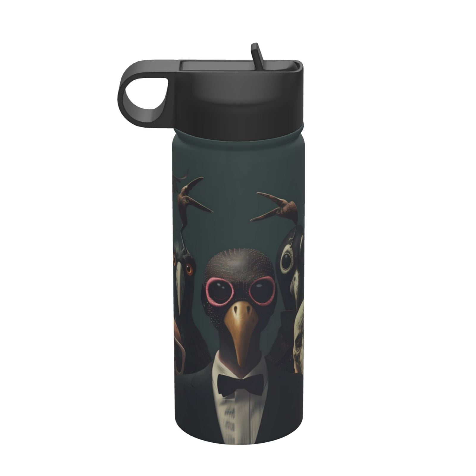 Lsque Stylish Avian Gathering Pattern 18oz Sports Insulated Kettle With ...