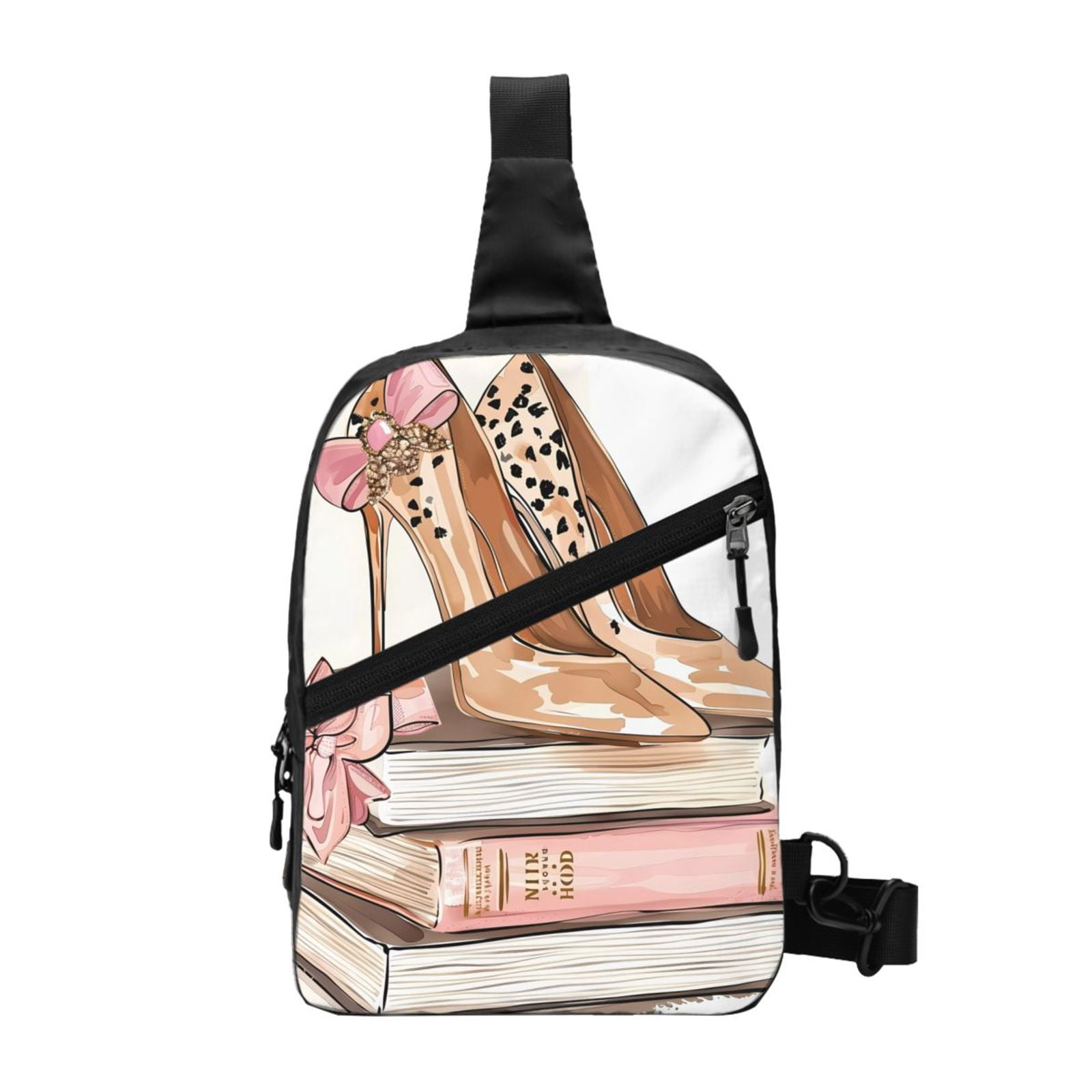 Lsque Stylish High Heels On Books Pattern Chest Package – Foldable ...