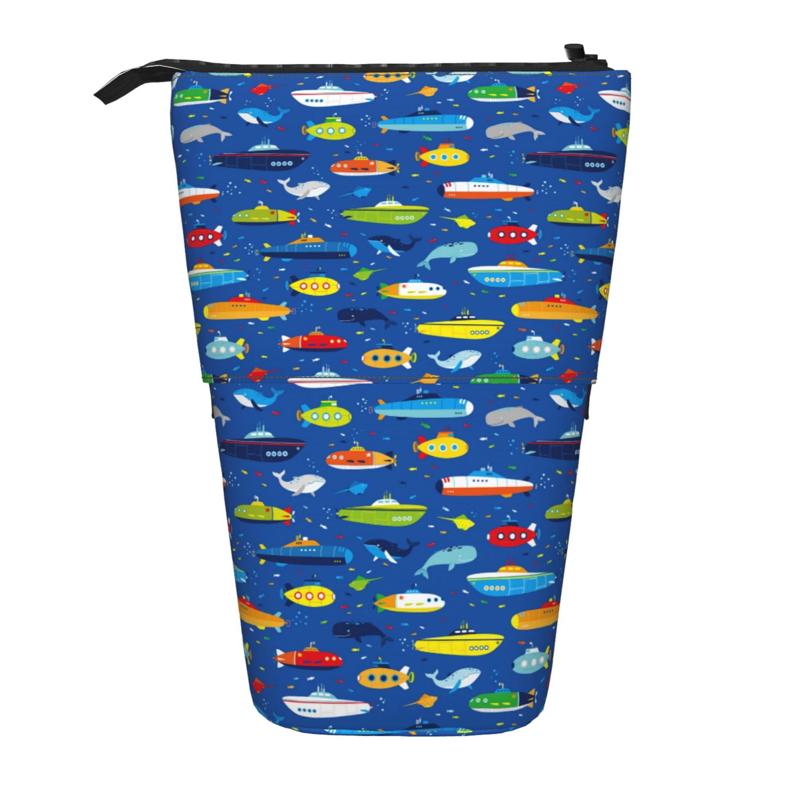 Lsque Submarines And Whales Pattern Telescopic Pencil Bag Pen Holder ...