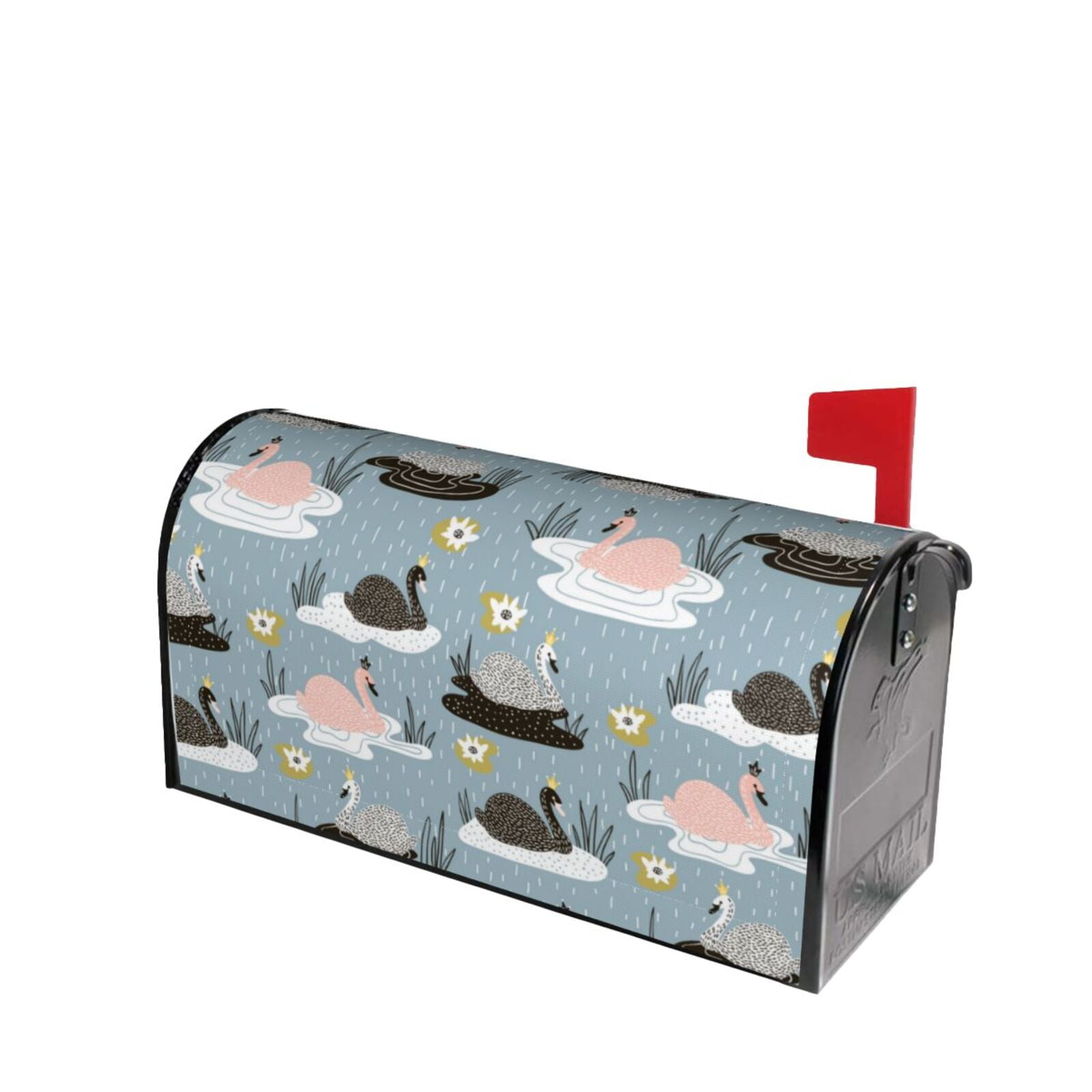 Lsque Swan Princess On Lake Mailbox Cover Standard Size ,Magnetic ...