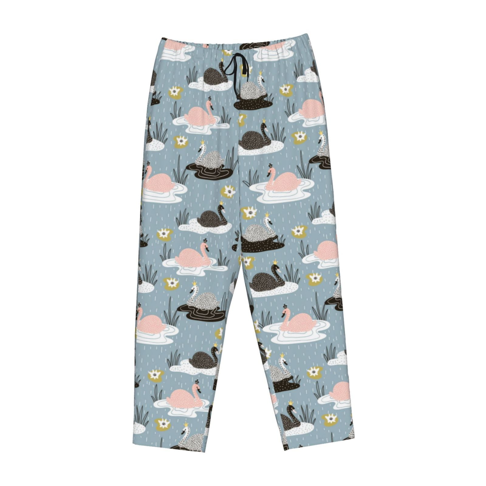 Lsque Swan Princess On Lake Print Women's Pajama Pants, Lounge Pant ...
