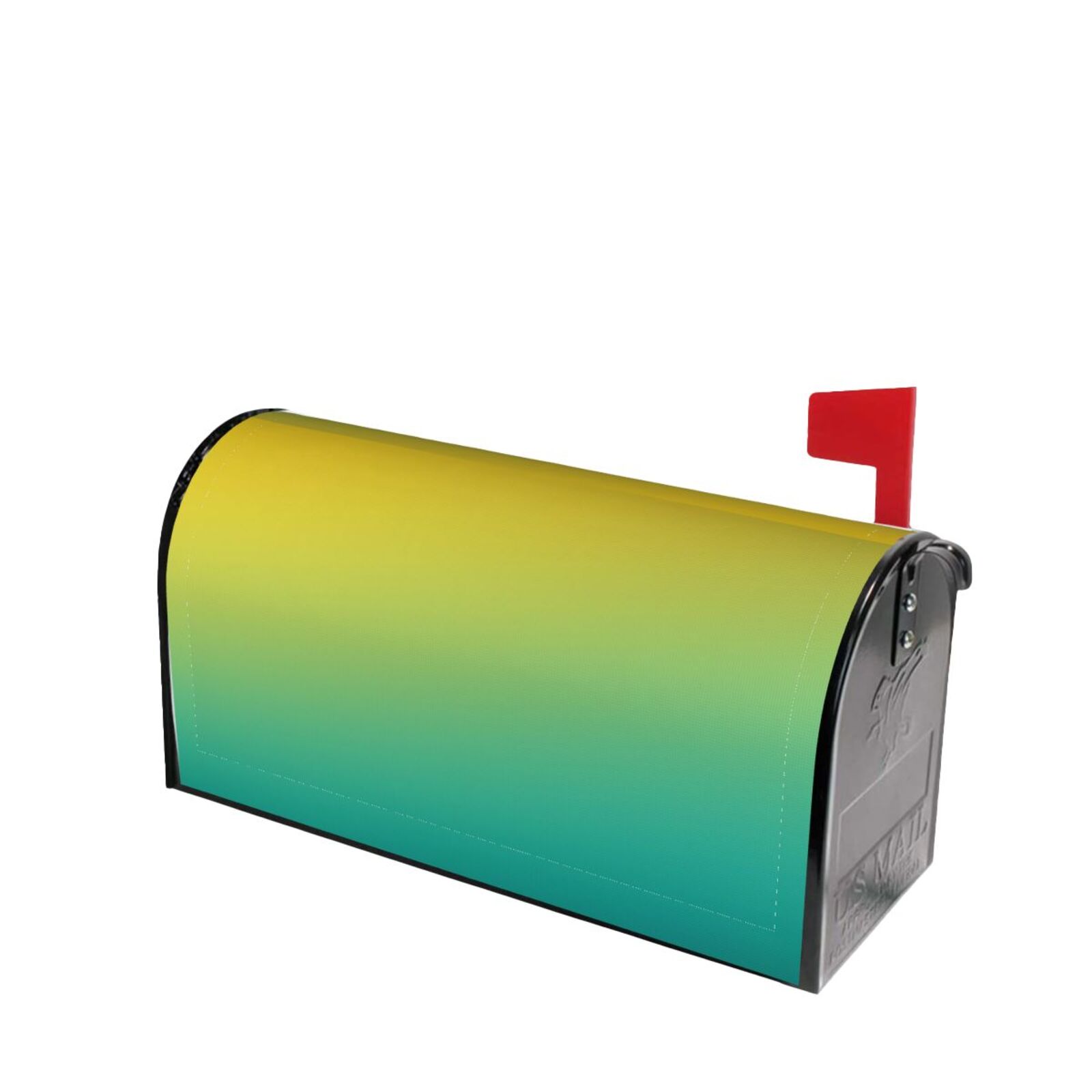 Lsque Teal To Yellow Gradient Mailbox Cover Standard Size ,Magnetic ...