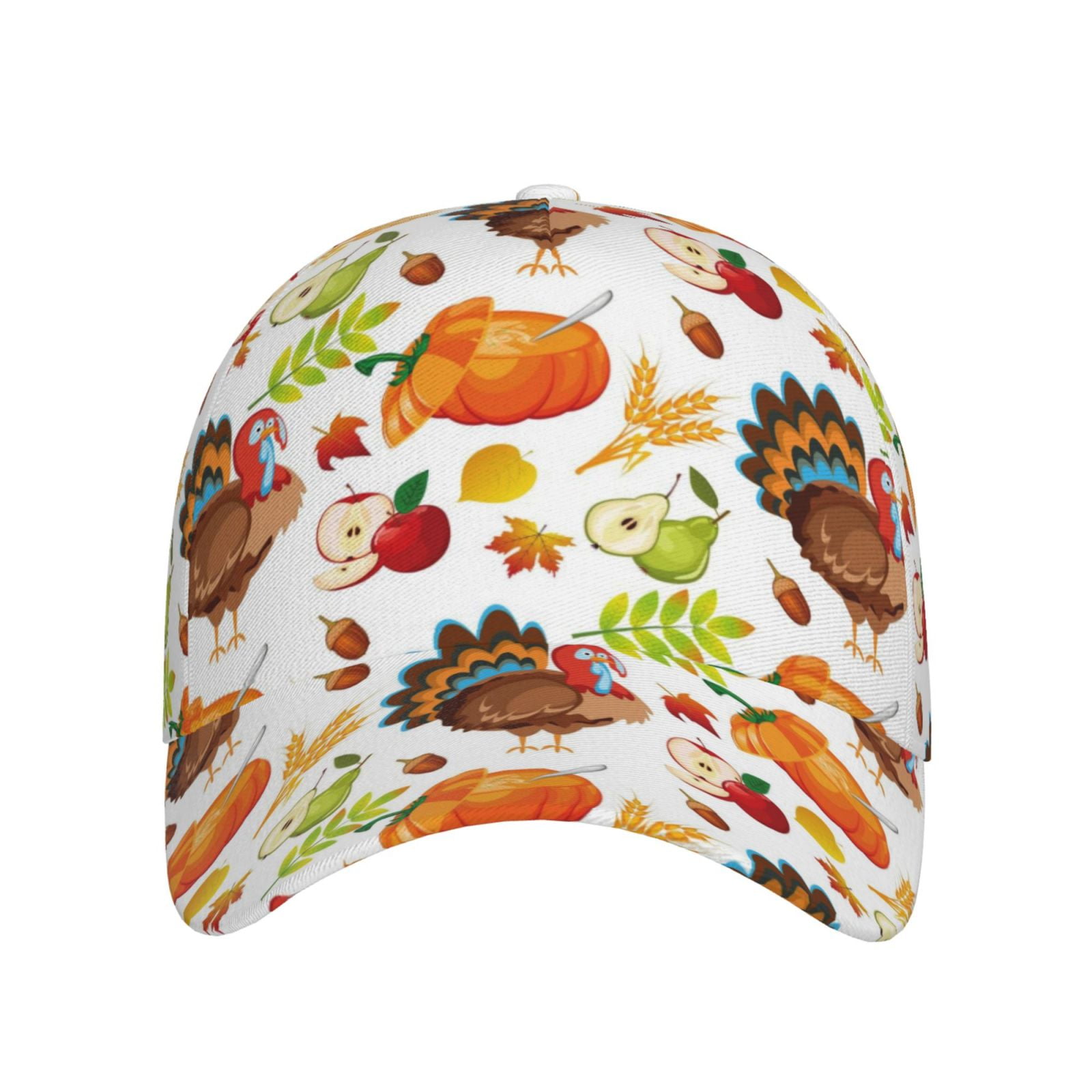 Lsque Thanksgiving Turkey Baseball Cap Trucker Low Profile Hat Golf Dad ...