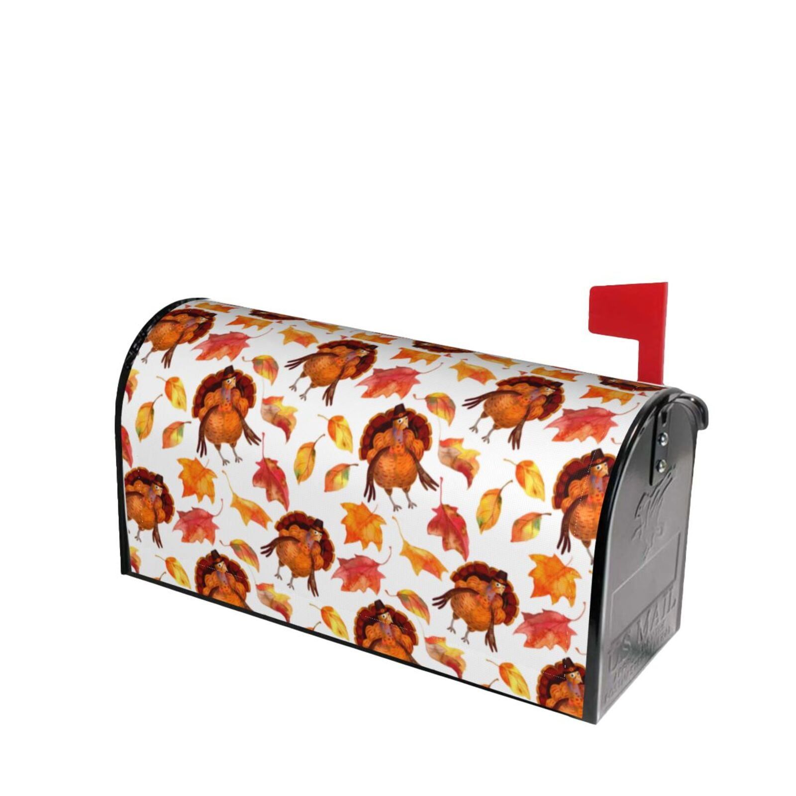 Lsque Thanksgiving Turkey Leaves Mailbox Cover Standard Size ,Magnetic ...