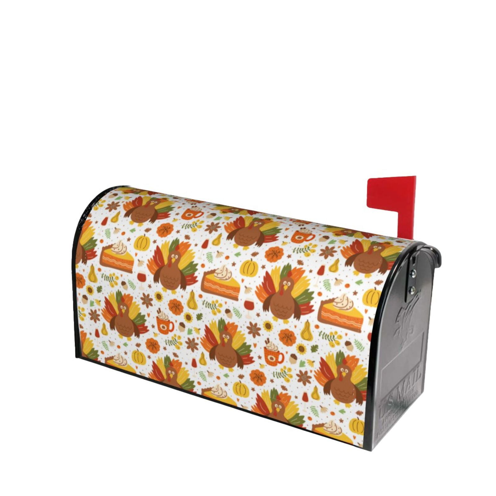 Lsque Thanksgiving With Turkey Mailbox Cover Standard Size ,Magnetic ...