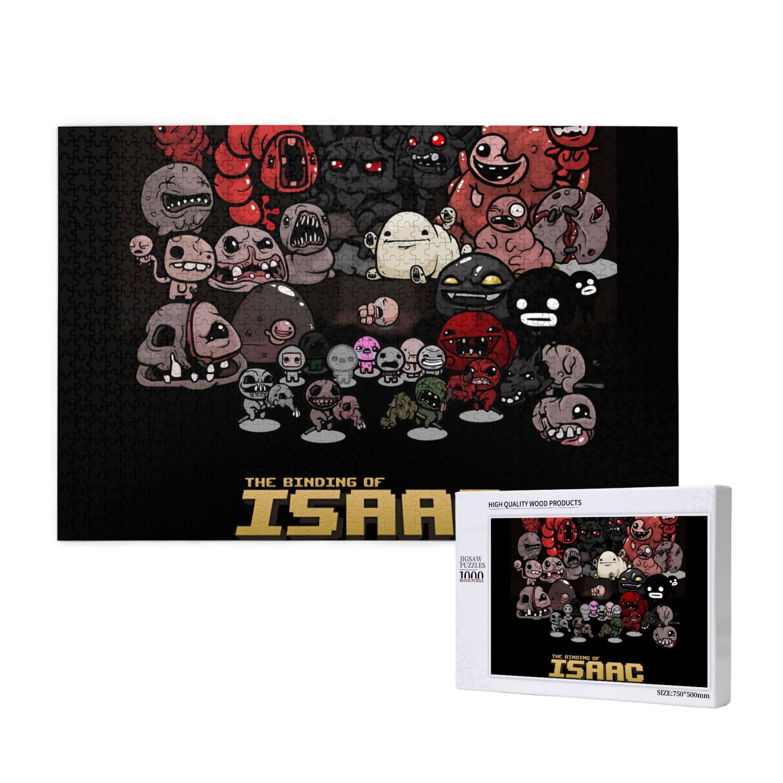 Lsque The Binding of Isaac Pattern Picture Puzzle,Wooden 1000 Piece ...