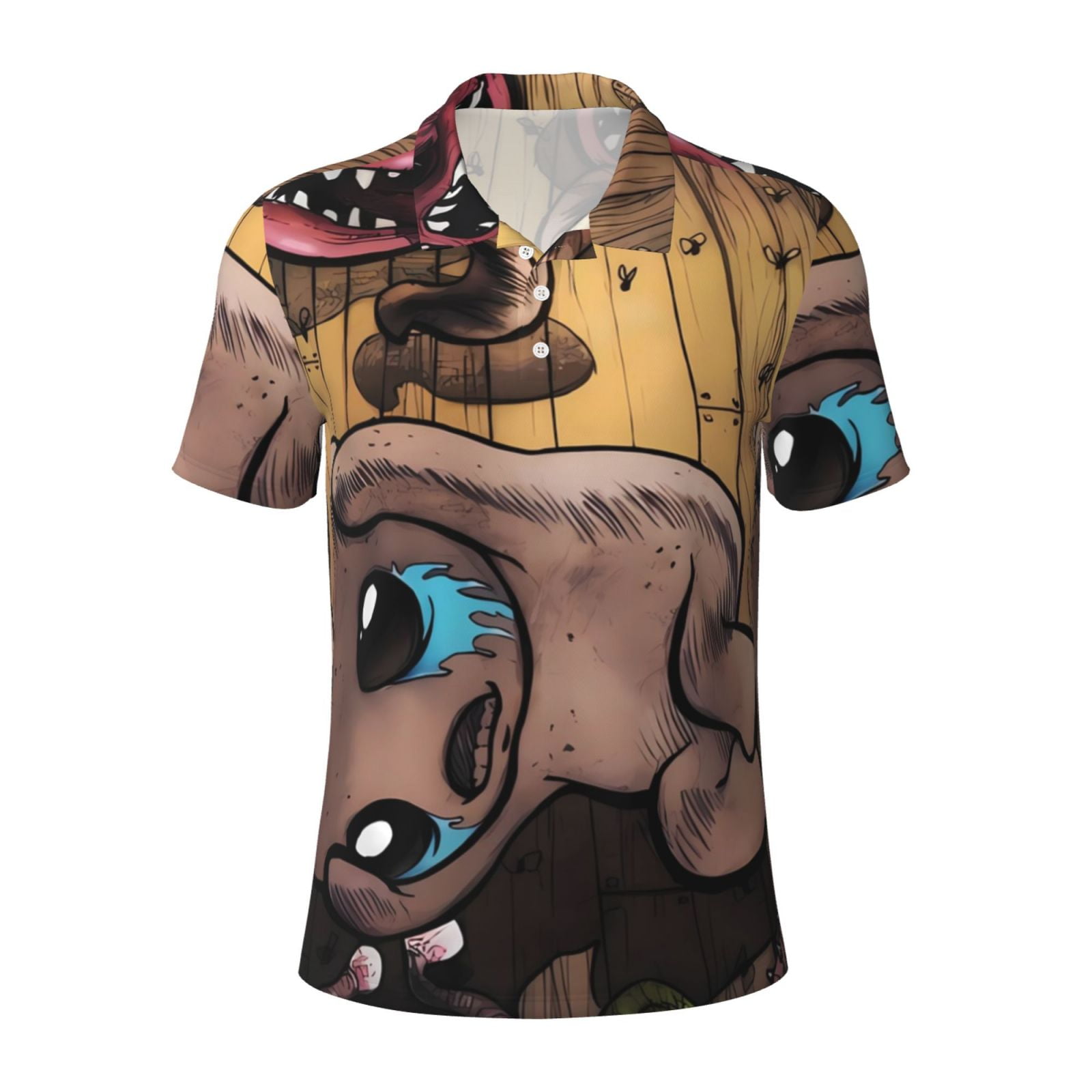 Lsque The Binding of Isaac Pattern Golf Shirts for Men Dry Fit Print ...