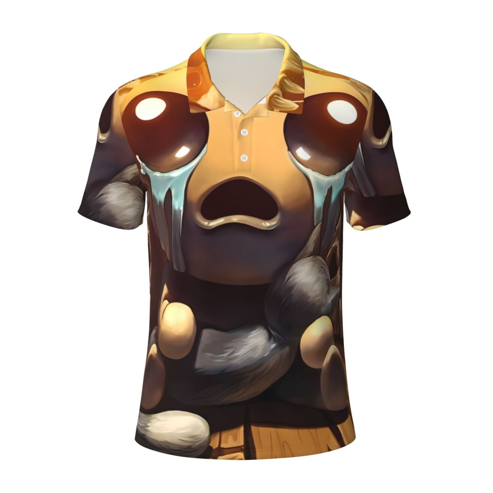 Lsque The Binding of Isaac Pattern Golf Shirts for Men Dry Fit Print ...