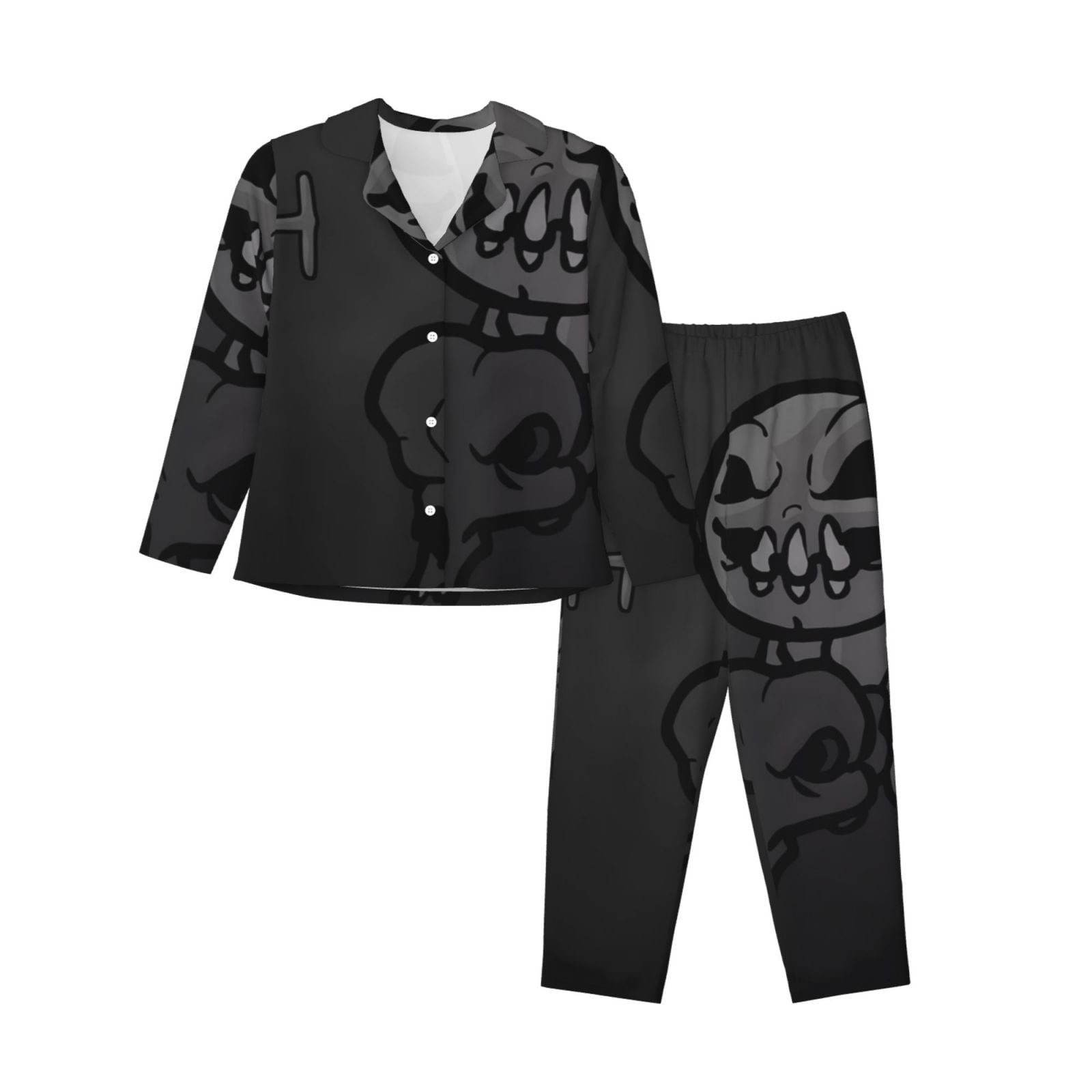 Lsque The Binding of Isaac Pattern Long Sleeve Pajama Set for Women ...