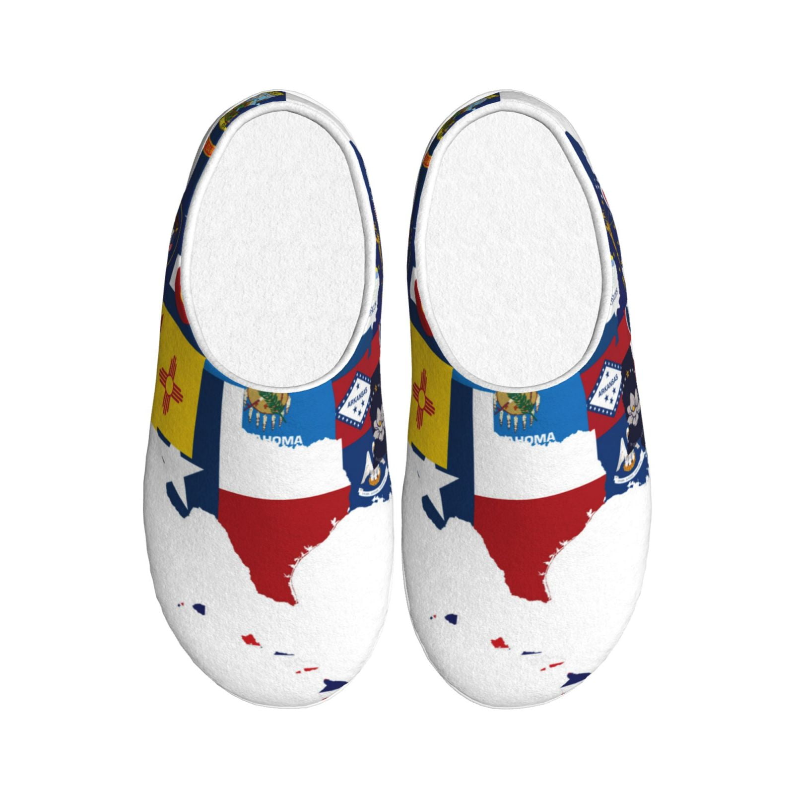 Lsque The Map Of United States Pattern Womens Comfort Cotton on Scuff ...