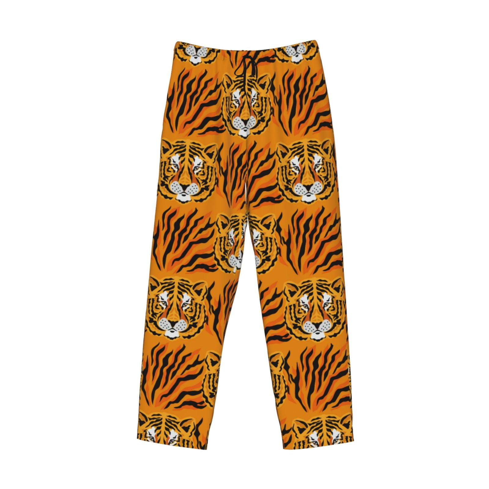 Lsque Tiger Print Men's Pajama Pants, Lounge Pant - Comfortable Home ...