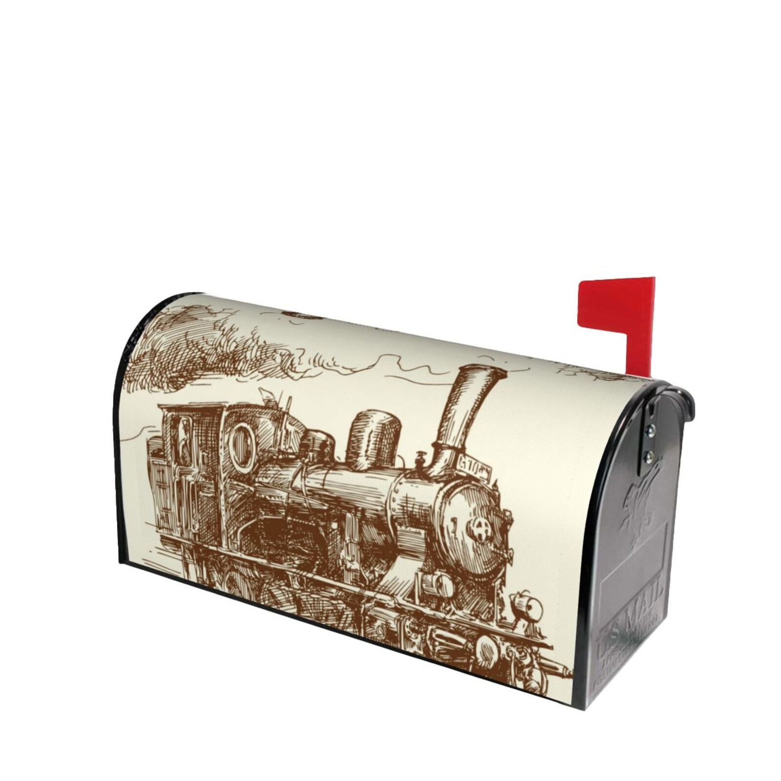 Lsque Train Mailbox Cover Standard Size ,Magnetic Mailbox Covers Post ...