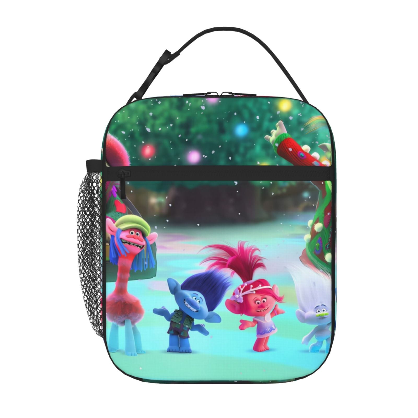 Lsque Trolls Band Together Pattern Insulated Lunch Bag – Lunch Box with ...