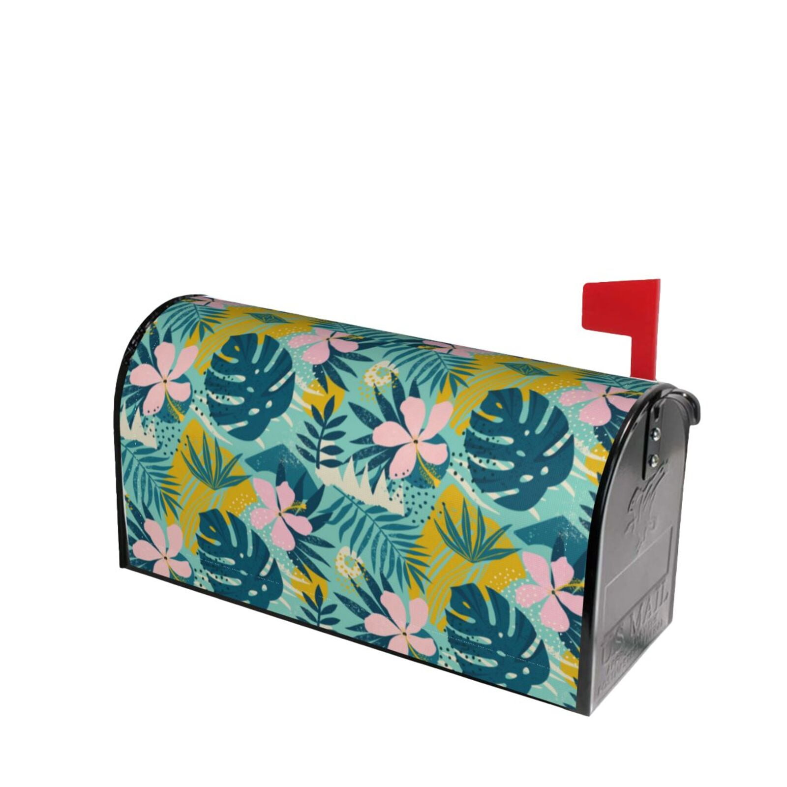 Lsque Tropical Floral Mailbox Cover Standard Size ,Magnetic Mailbox ...