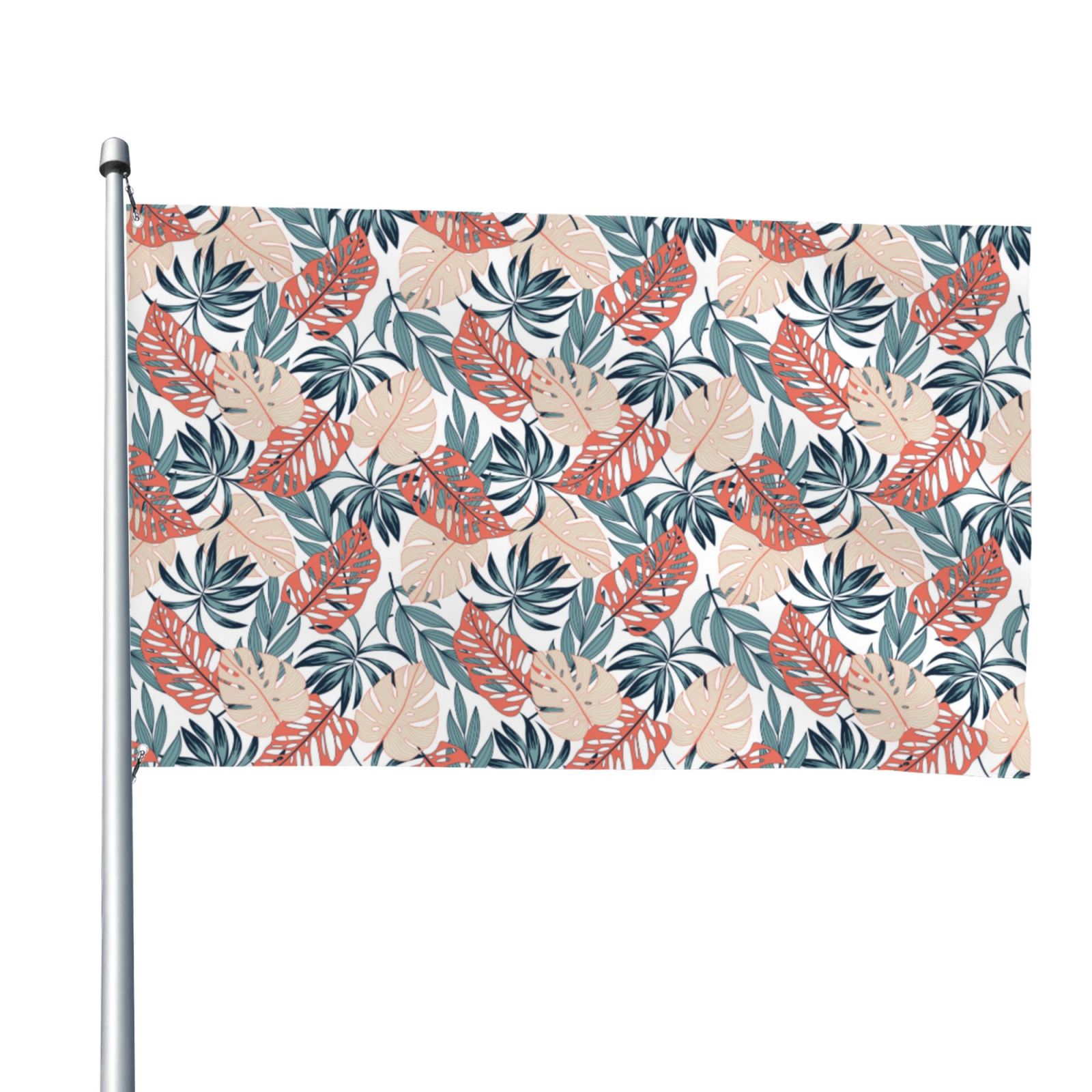 Lsque Tropical Leaves Pattern Flag,Tropical Leaves Printed Garden Flag 48 x 72 in - Double Sided ...