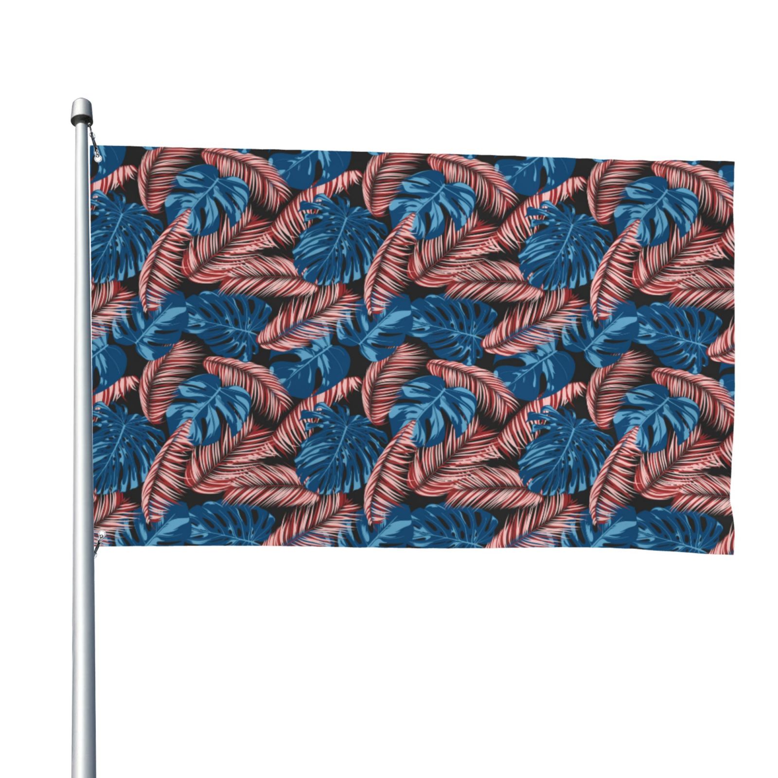 Lsque Tropical Leaves Pattern Flag,Tropical Leaves Printed Garden Flag 48 x 72 in - Double Sided ...