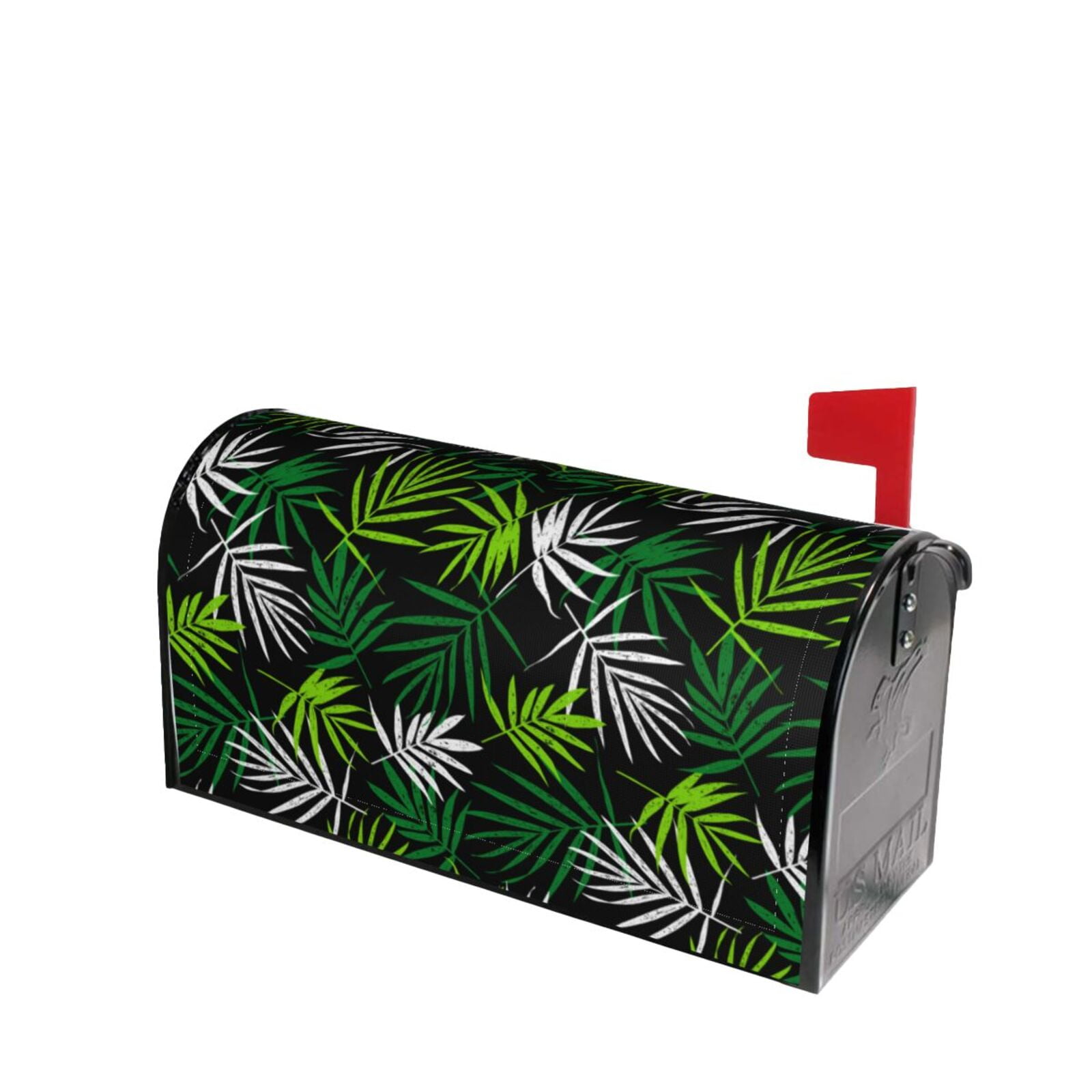 Lsque Tropical Leaves1 Mailbox Cover Standard Size ,Magnetic Mailbox ...