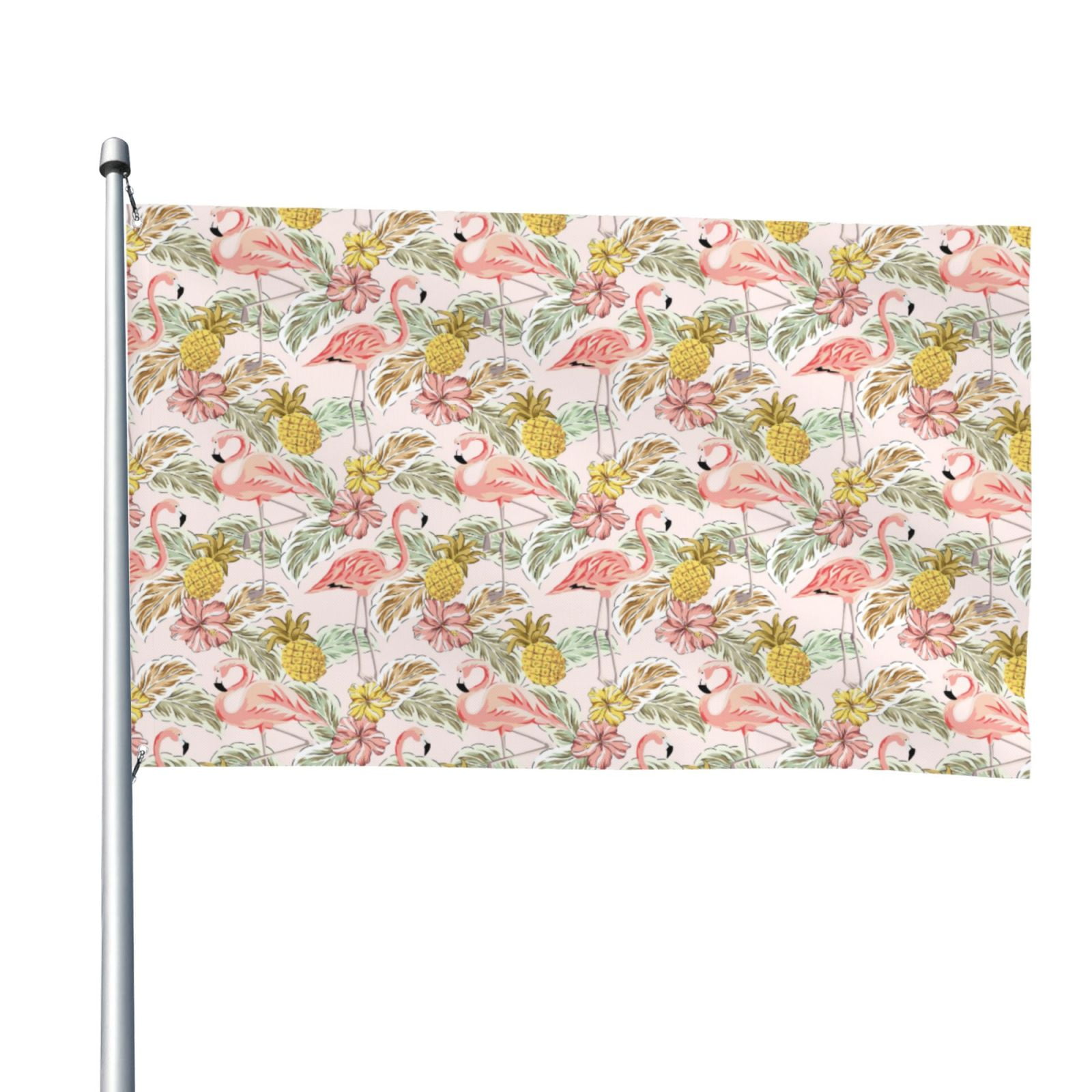 Lsque Tropical Pink Flamingo Pineapple Pattern Flag,Tropical Pink ...