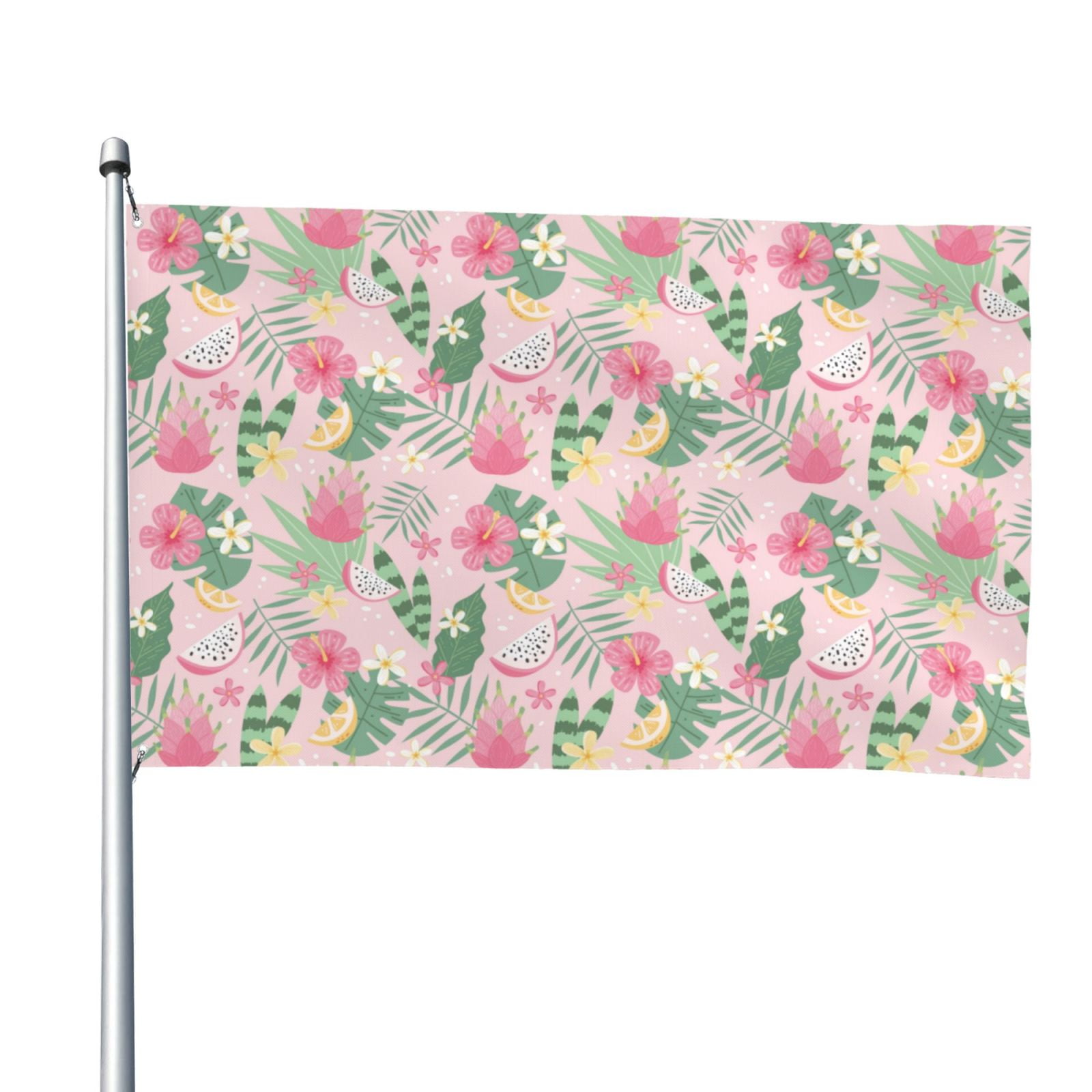 Lsque Tropical Pitaya Pattern Flag,Tropical Pitaya Printed Garden Flag 48 x 72 in - Double Sided ...