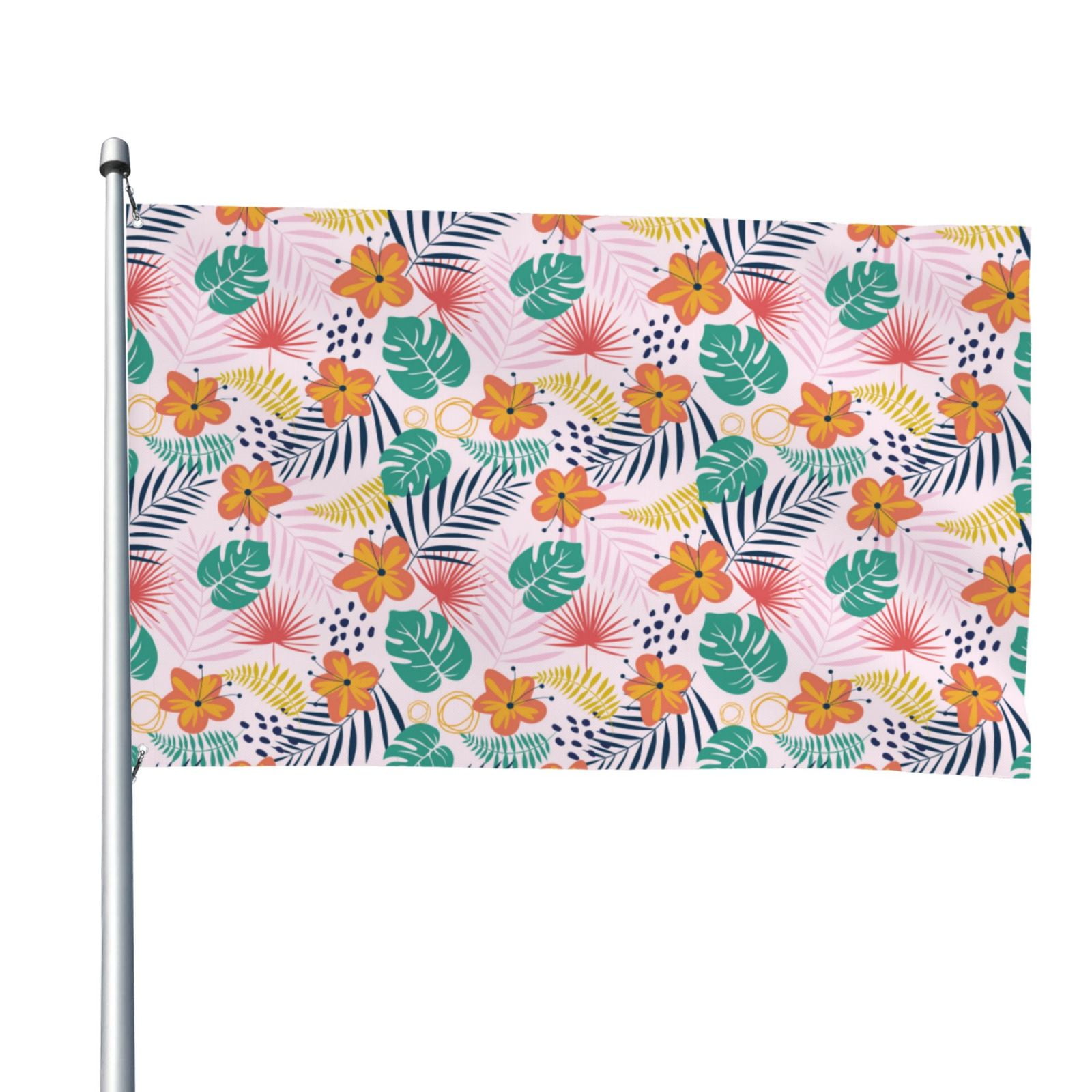 Lsque Tropical Plants Pattern Flag,Tropical Plants Printed Garden Flag ...