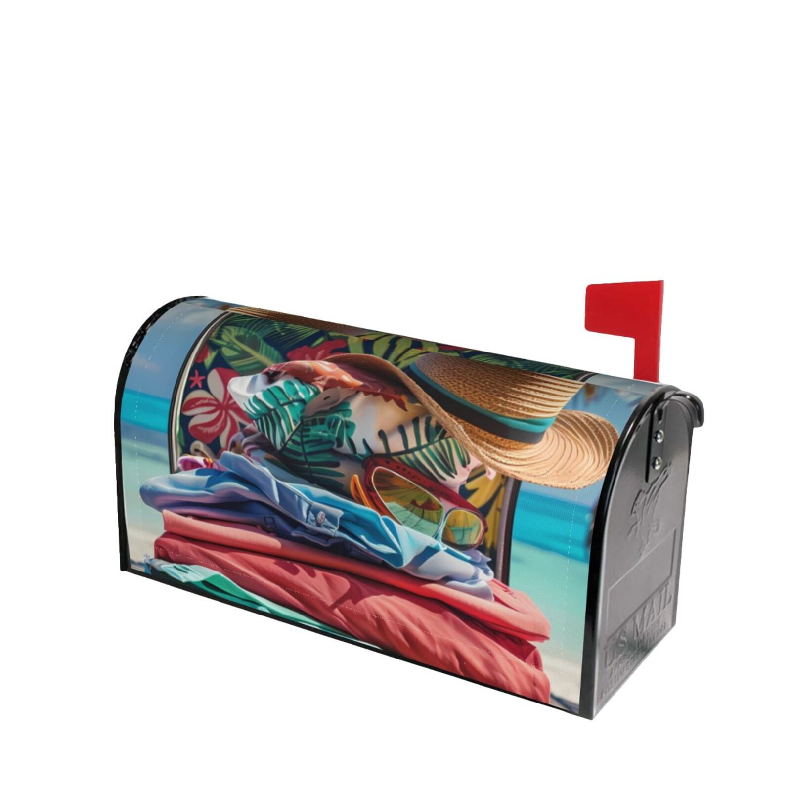 Lsque Tropical Vacation Essentials Mailbox Cover Standard Size ...