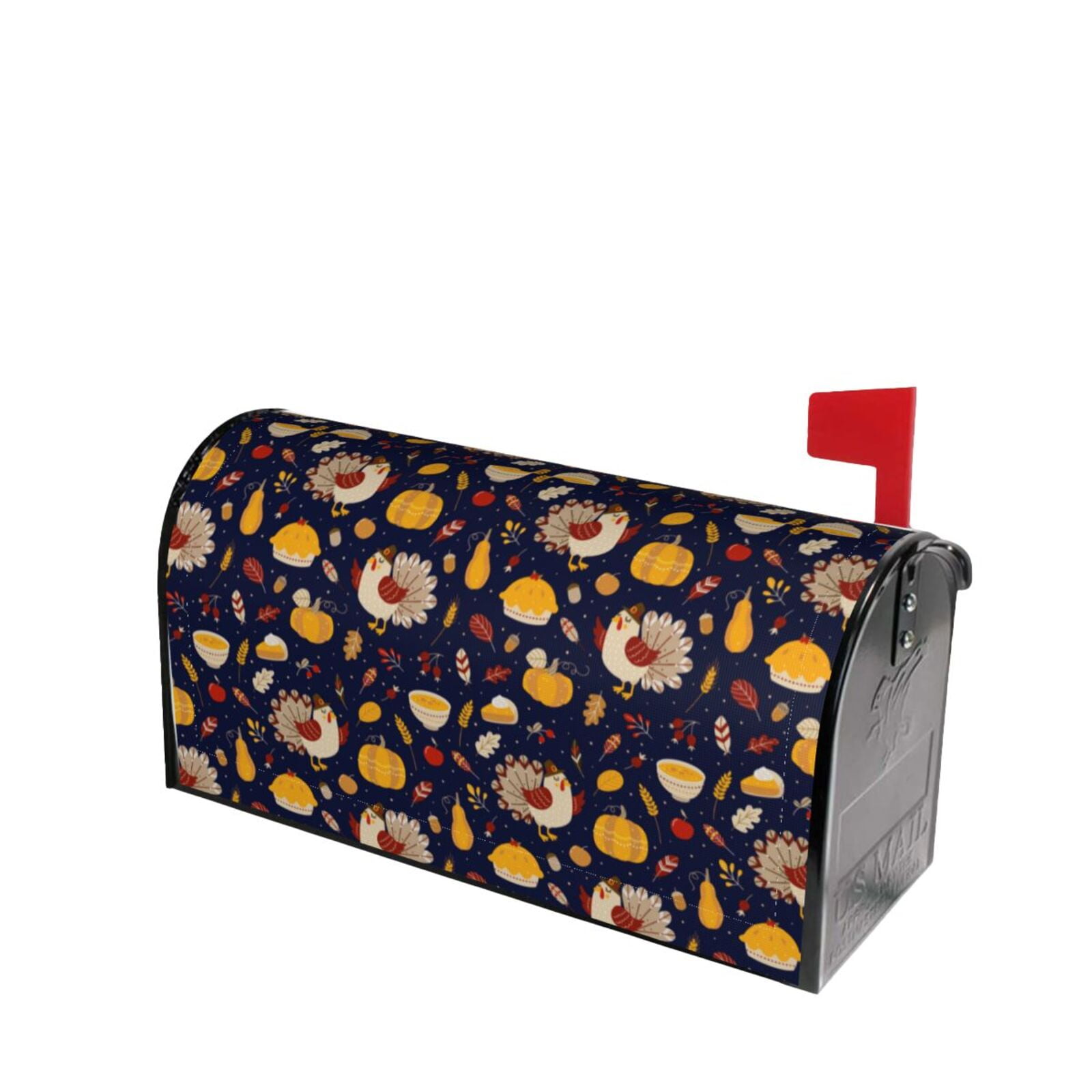 Lsque Turkey And Autumn Mailbox Cover Standard Size ,Magnetic Mailbox ...