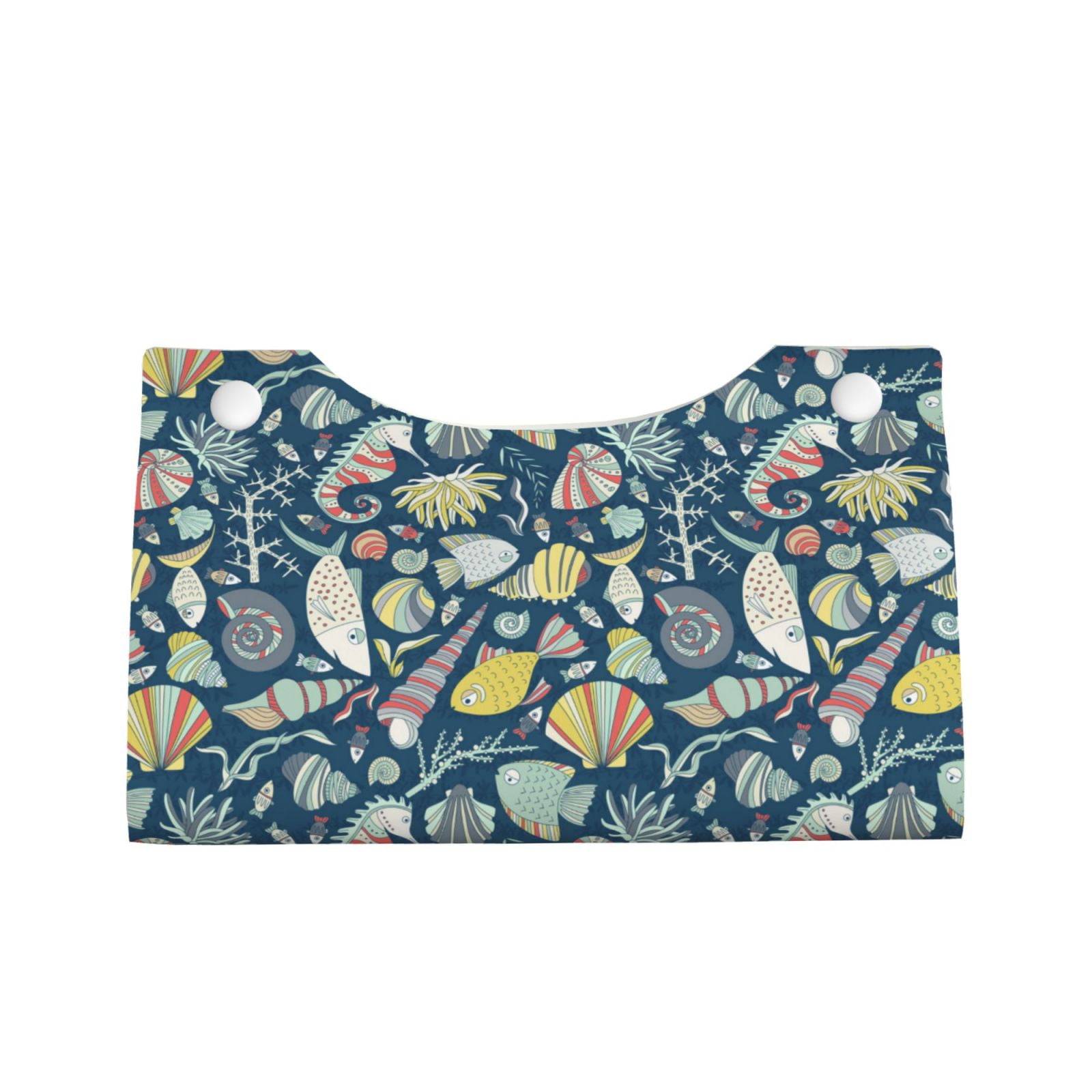 Lsque Underwater Creature Printed Long Tissue Box Cover Holder, Facial ...