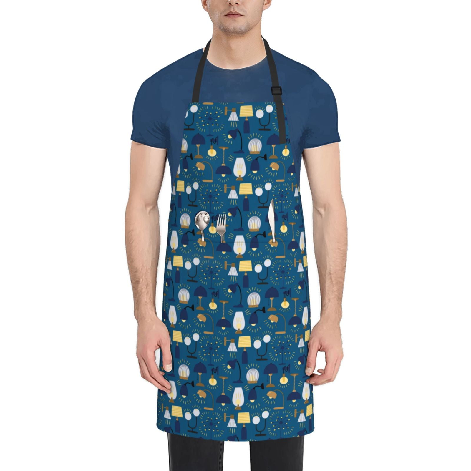 Lsque Various Lights Waterproof Apron Chef Aprons for Men Heavy Duty ...