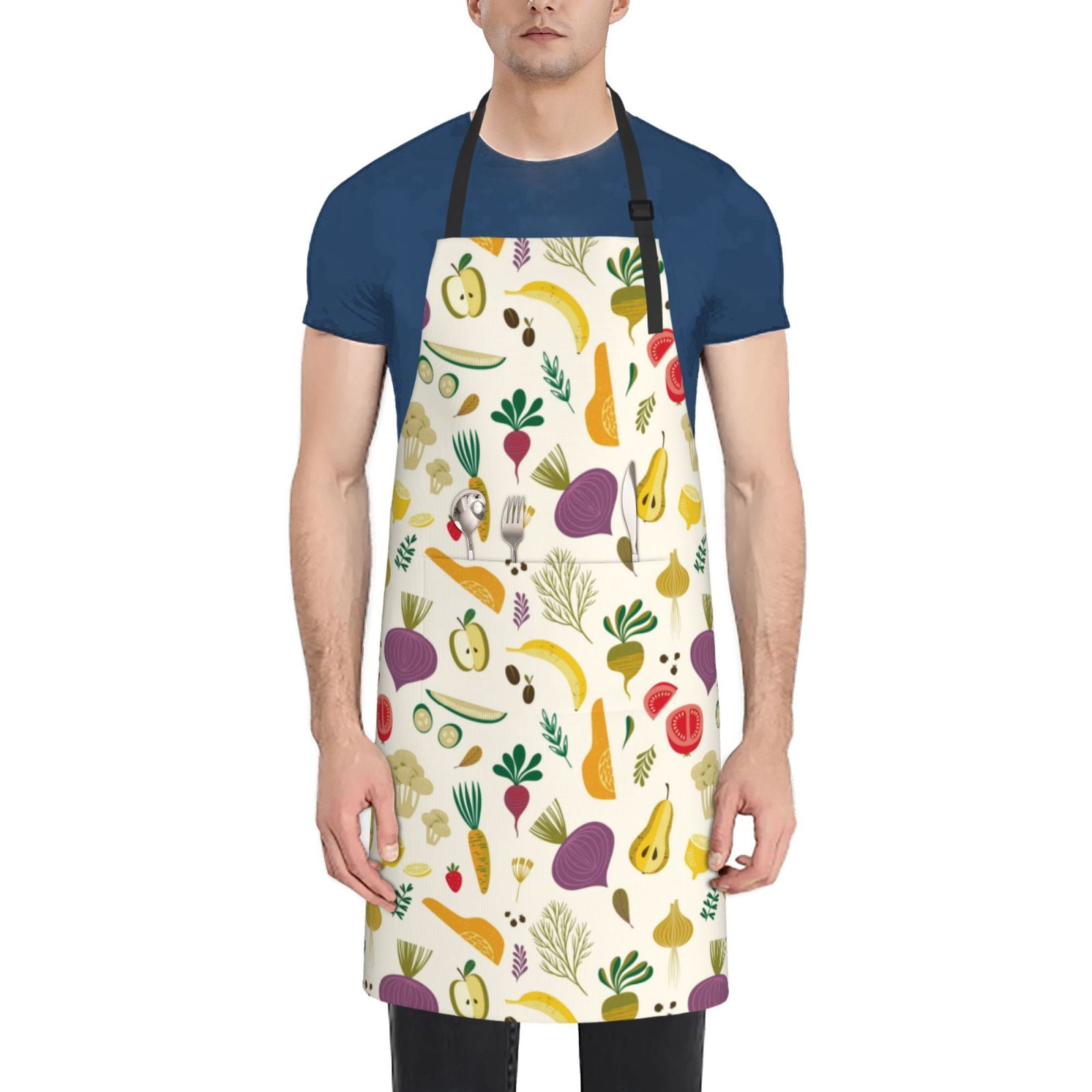 Lsque Vegetable Waterproof Apron Chef Aprons for Men Heavy Duty ...