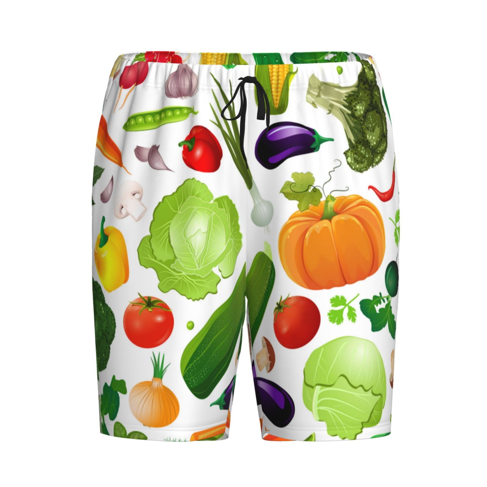 Lsque Vegetables2 Mens Sleep Pajama Shorts,Short Pajama Pants, Cotton ...
