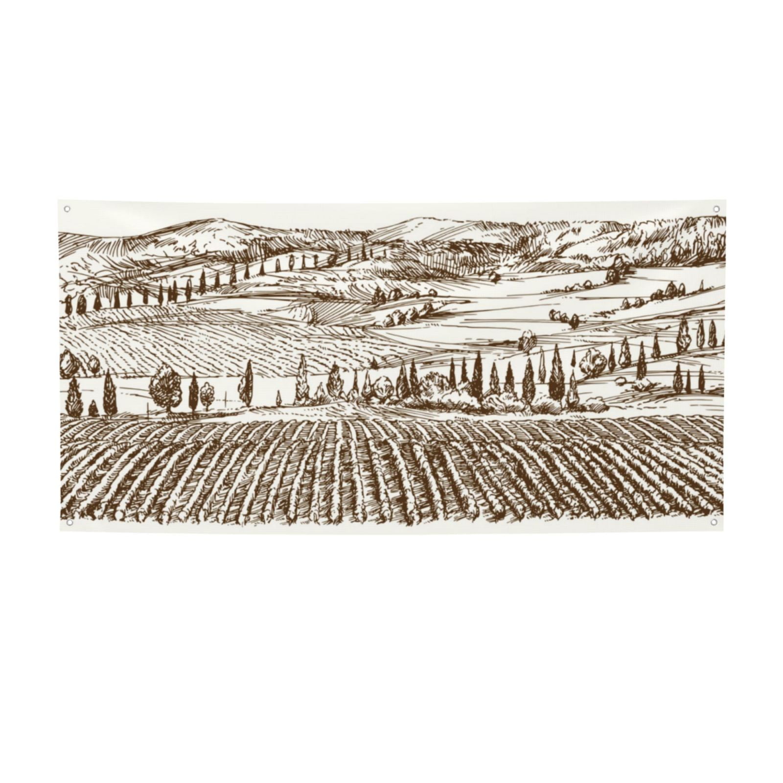 Lsque Vineyard Landscape 1 Pattern Party Banner, Festive Banner ...