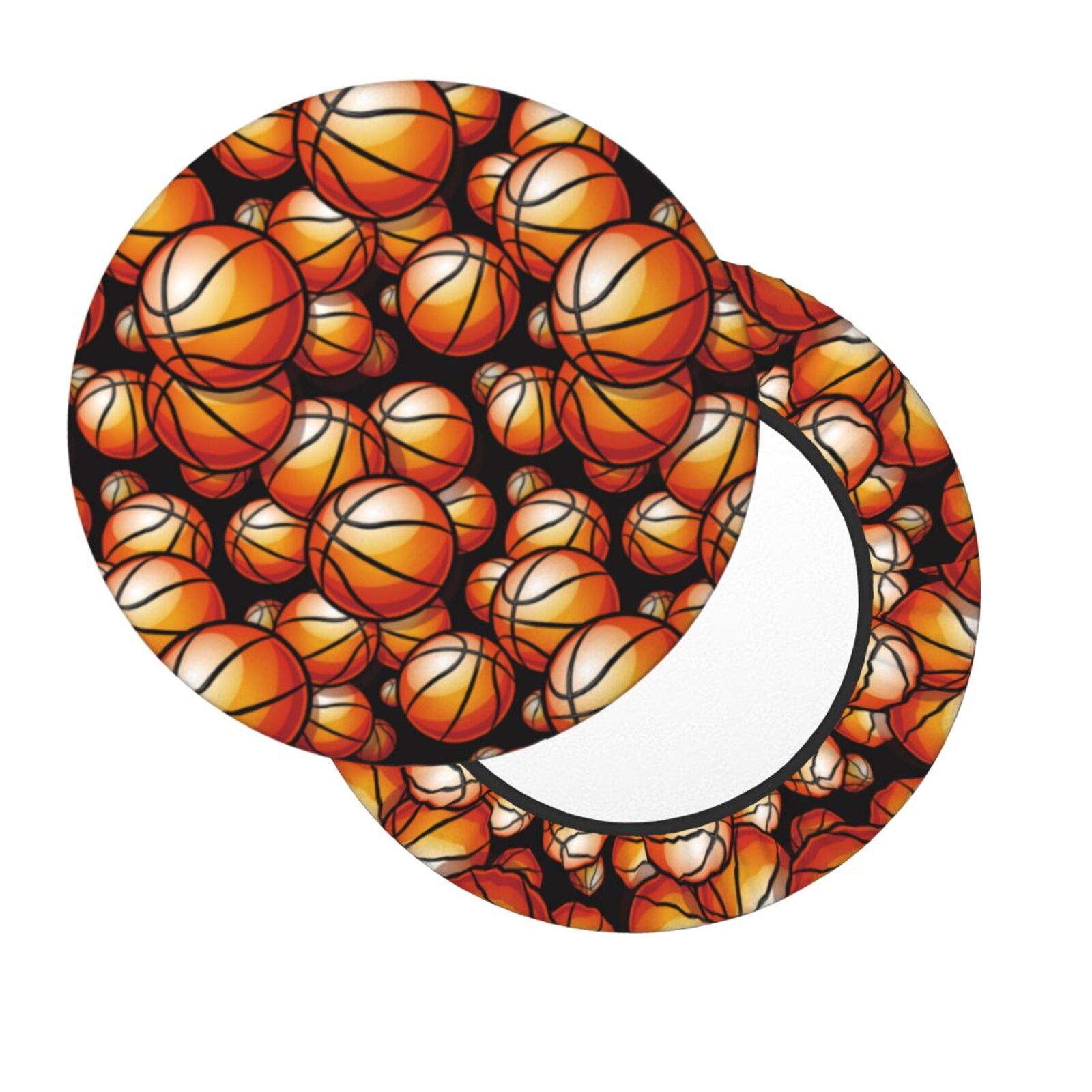 Lsque Vintage Basketball Round Bar chair cushion covers Velvet Fabric ...