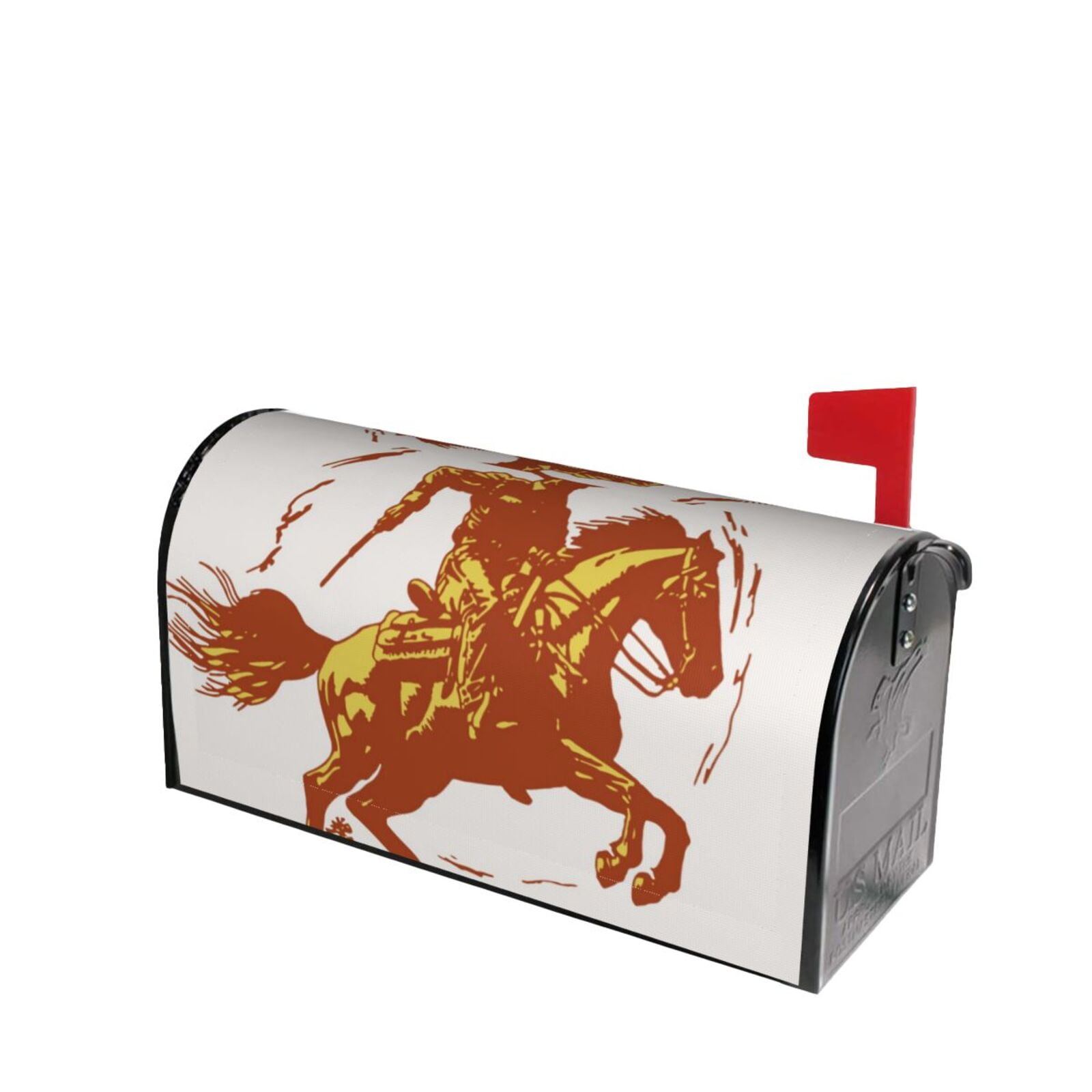 Lsque Vintage Cowboy On A Bronco Horse Mailbox Cover Standard Size ...