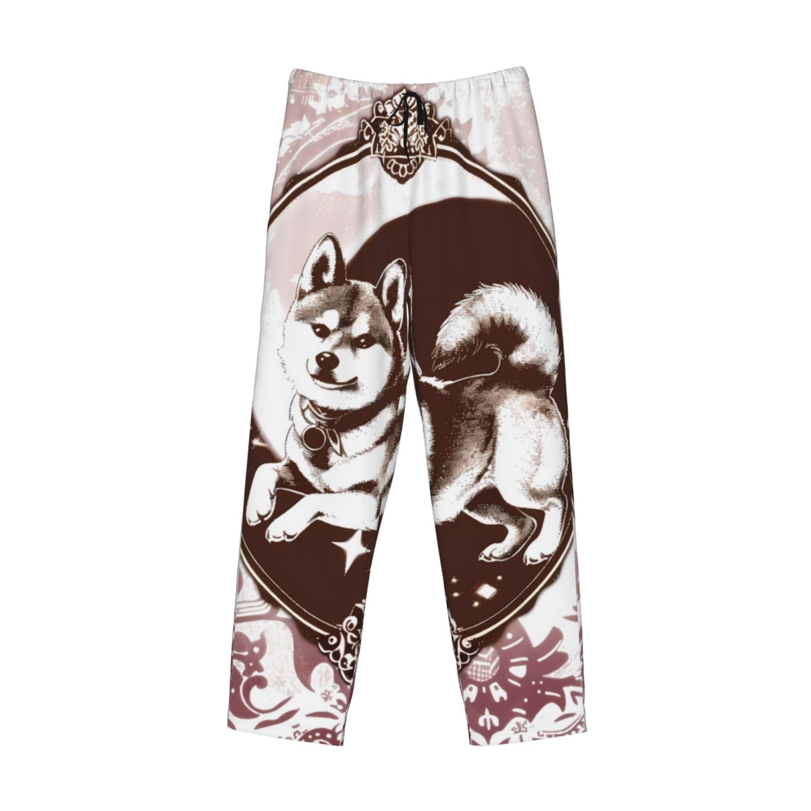 Lsque Vintage Husky Dog Print Men's Pajama Pants, Lounge Pant ...