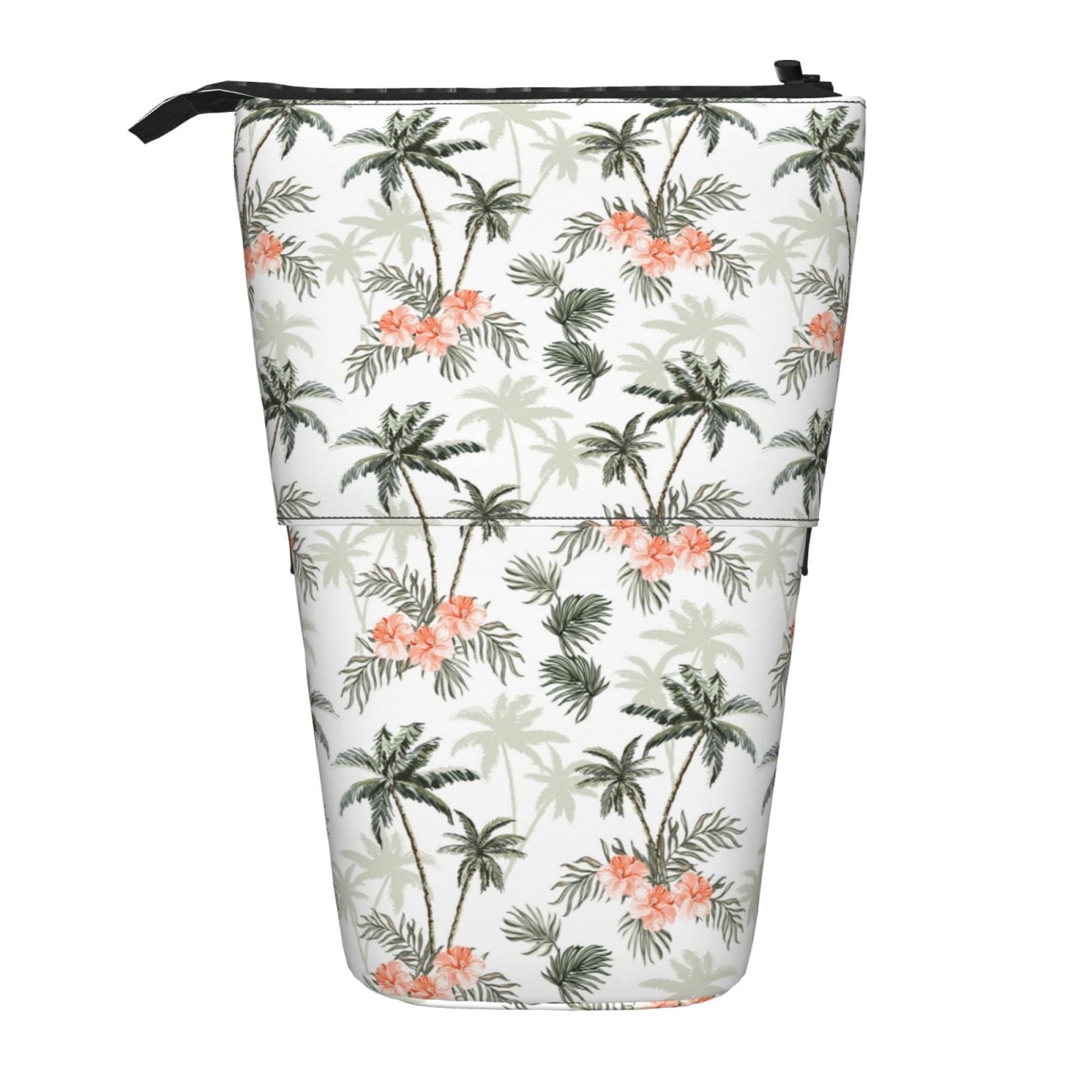 Lsque Vintage Palm Trees Pattern Telescopic Pencil Bag Pen Holder ...