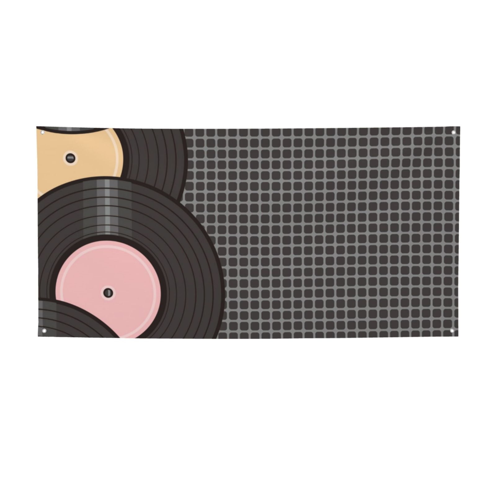 Lsque Vinyl Records Pattern Party Banner, Festive Banner , Holiday ...